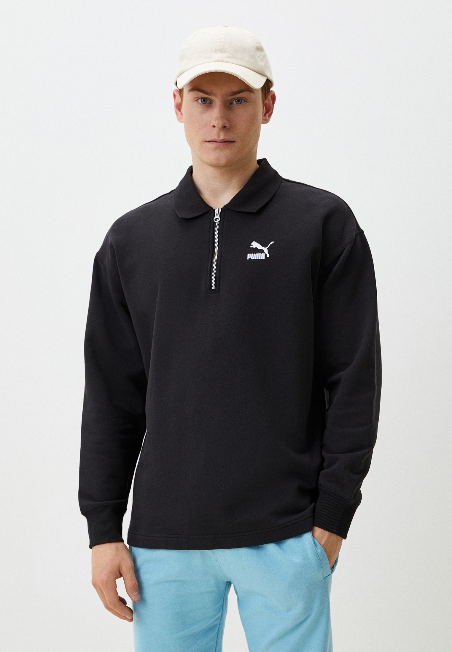Свитшот PUMA BETTER CLASSICS Polo Crew TR, цвет: черный, RTLADO424601 ...