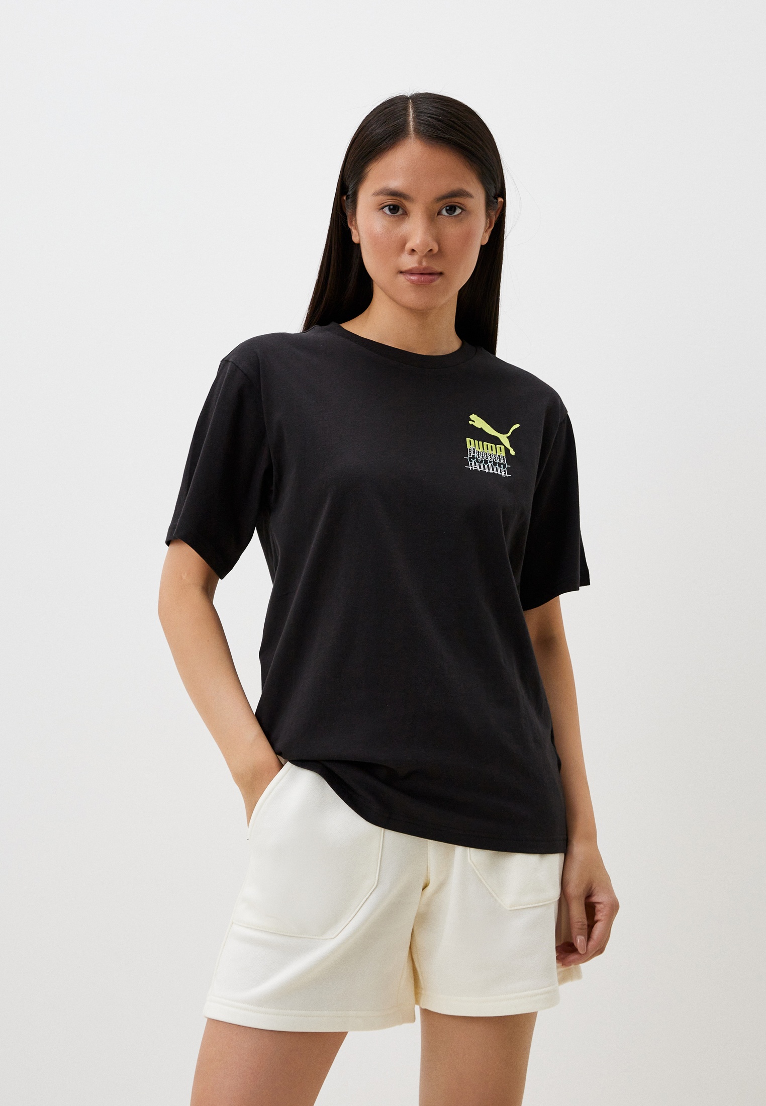 Футболка PUMA CLASSICS BRAND LOVE Relaxed Graphic Tee, цвет: черный ...