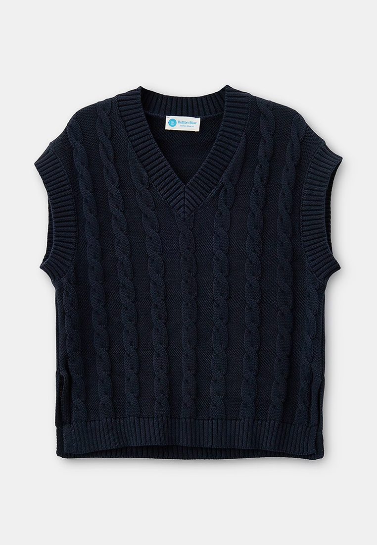 Жилет Button Blue, цвет: синий, RTLADO796401 — купить в интернет ...
