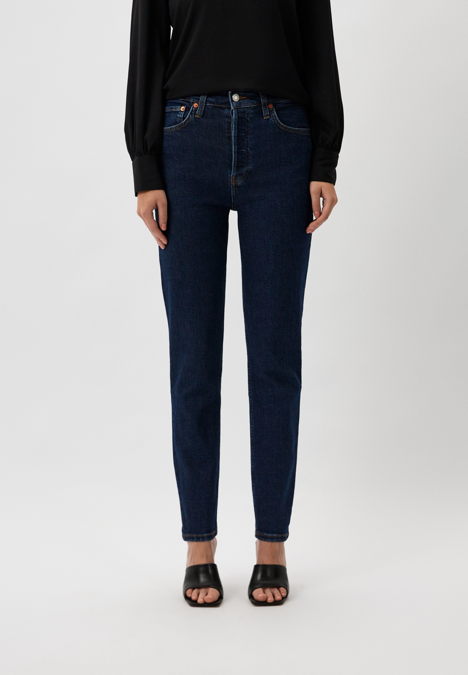 Джинсы Re/Done 90S HIGH RISE SKINNY, цвет: синий, RTLADO883001 — купить ...