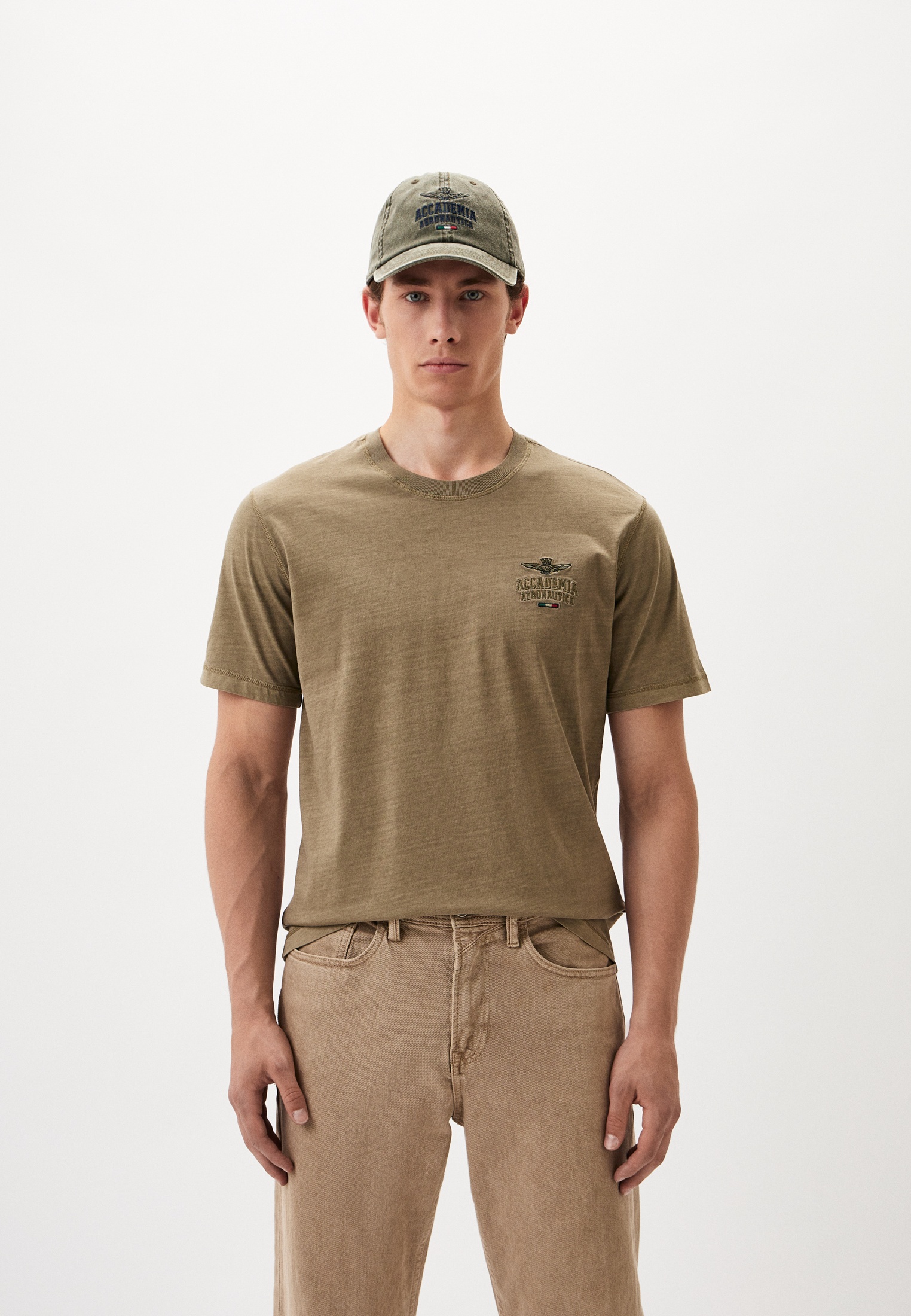 Футболка Aeronautica Militare, цвет: хаки, RTLADO893701 — купить в ...