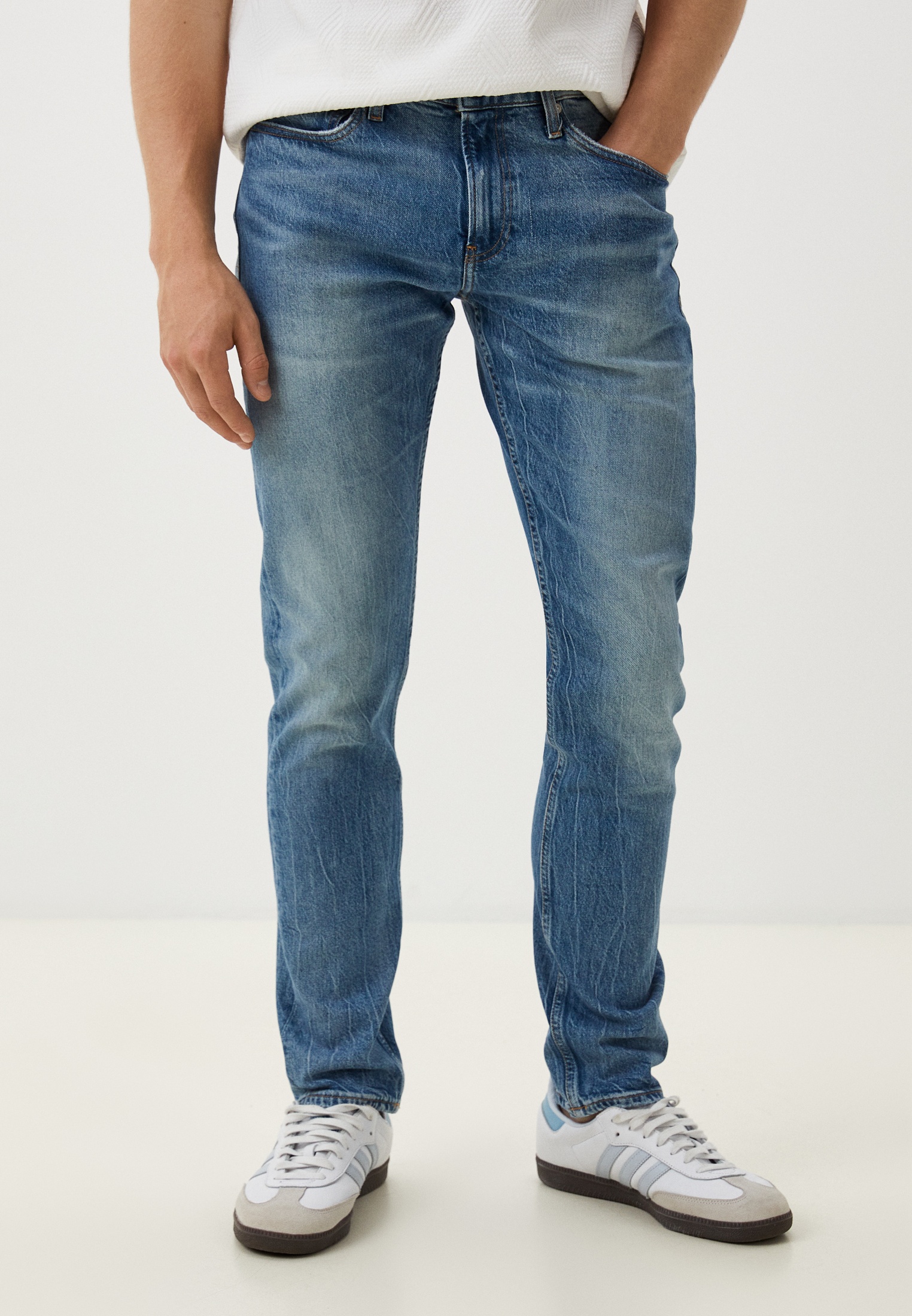 Джинсы Calvin Klein Jeans SLIM, цвет: голубой, RTLADP713501 — купить в ...
