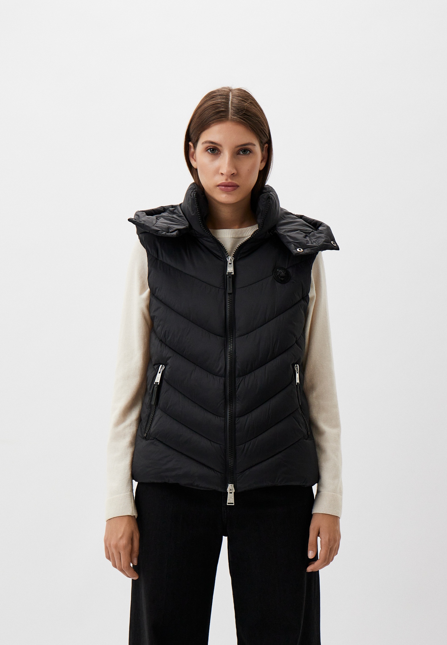 Жилет утепленный Plein Sport, цвет: черный, RTLADP798202 — купить в ...