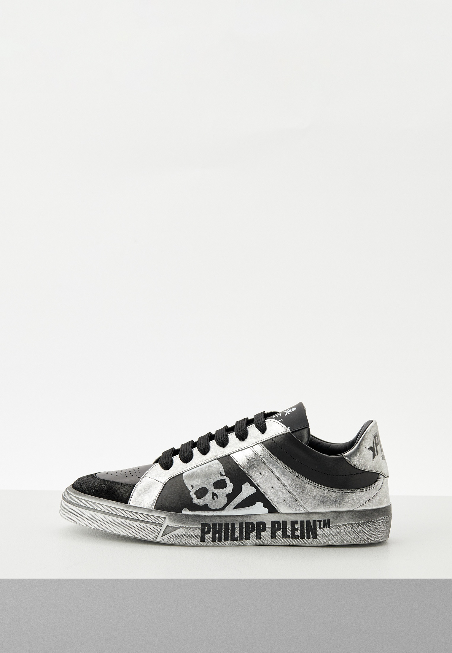 Кеды Philipp Plein, цвет: серебряный, RTLADQ122601 — купить в интернет ...