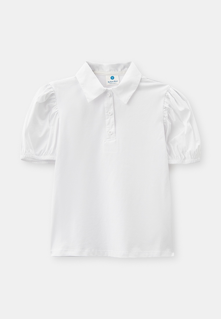 Блуза Button Blue, цвет: белый, RTLADQ378501 — купить в интернет ...