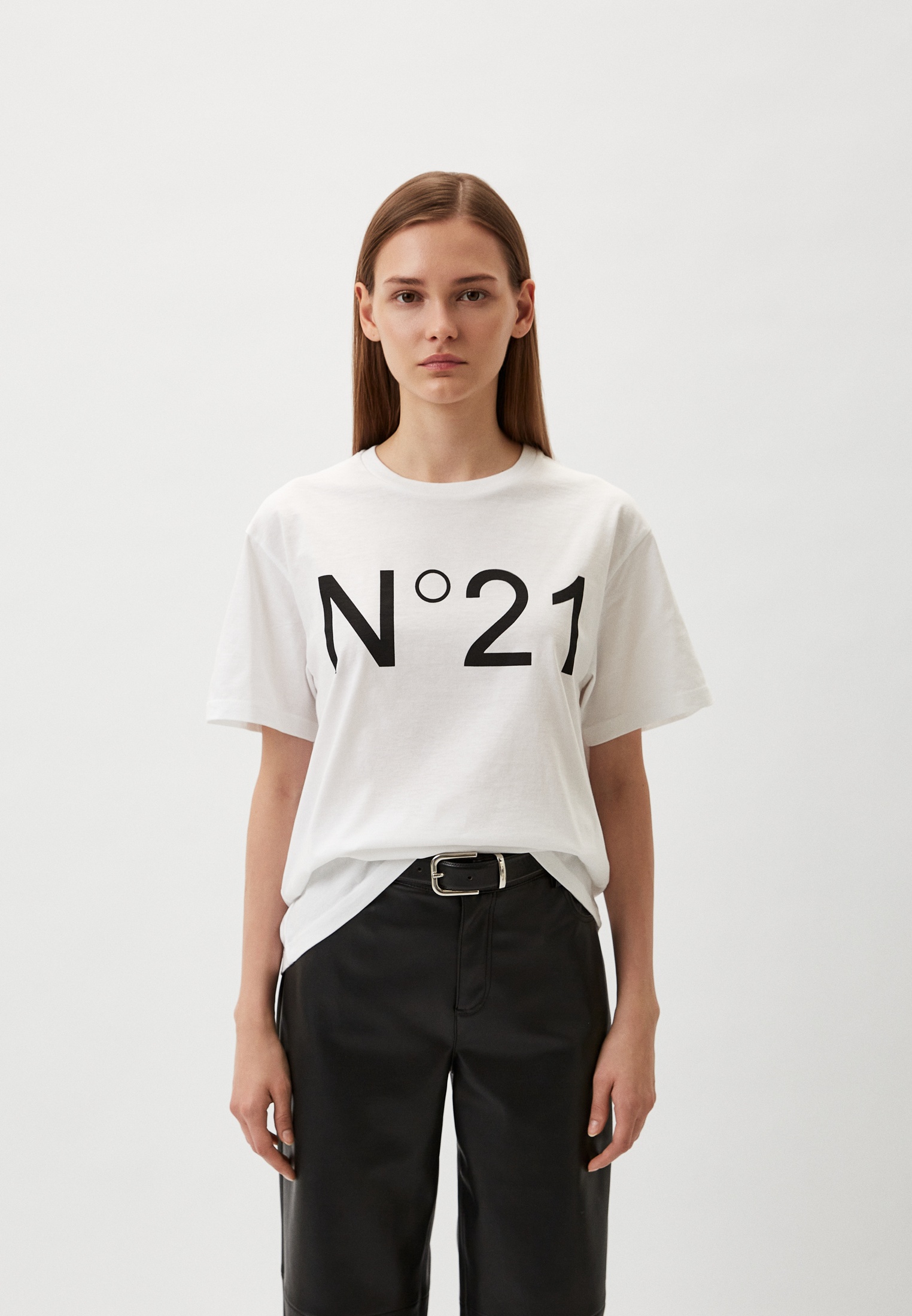 Футболка N21, цвет: белый, RTLADQ491001 — купить в интернет-магазине Lamoda