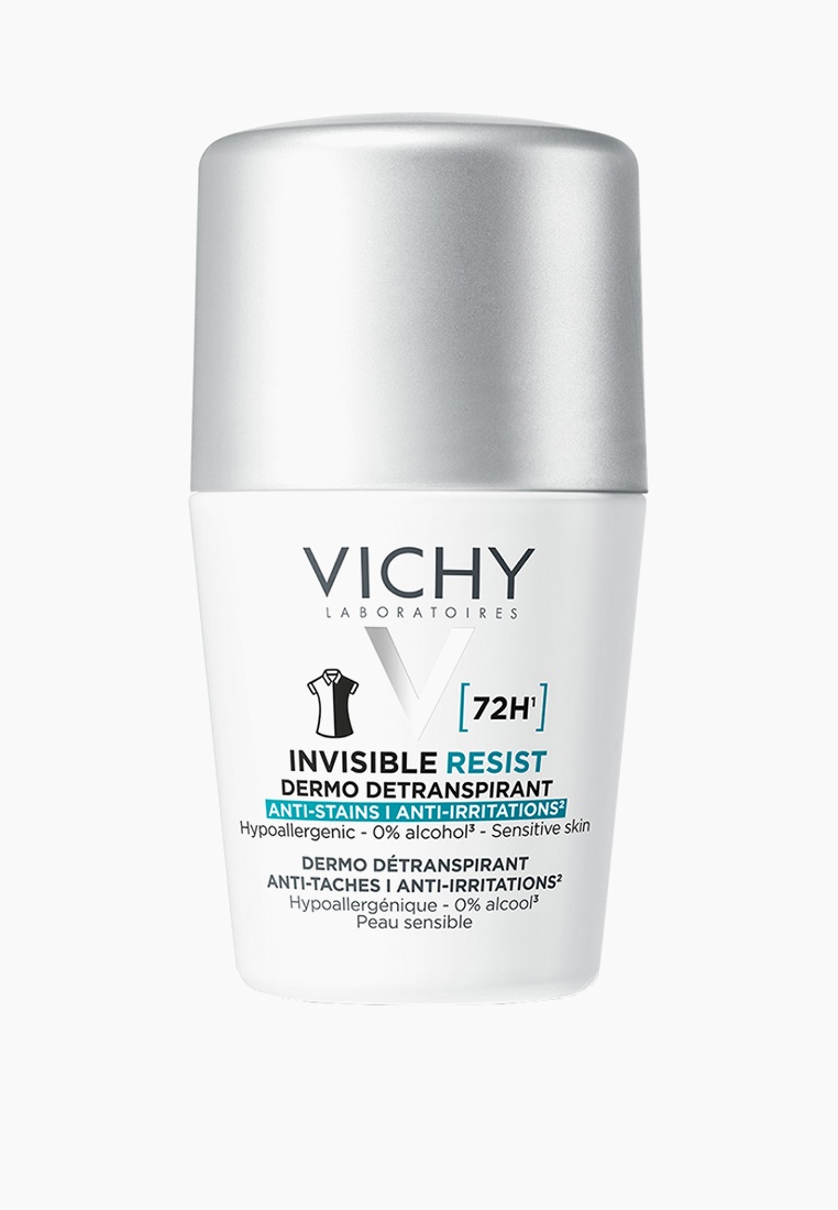 Дезодорант шариковый Vichy антиперспирант, цвет: прозрачный ...