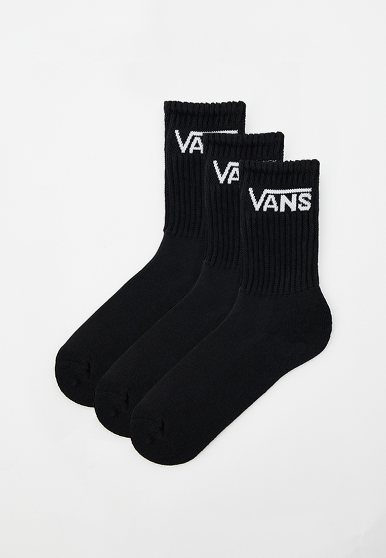 Носки 3 пары Vans WM Classic Crew WMNS 6.5-10 3pk, цвет: черный ...