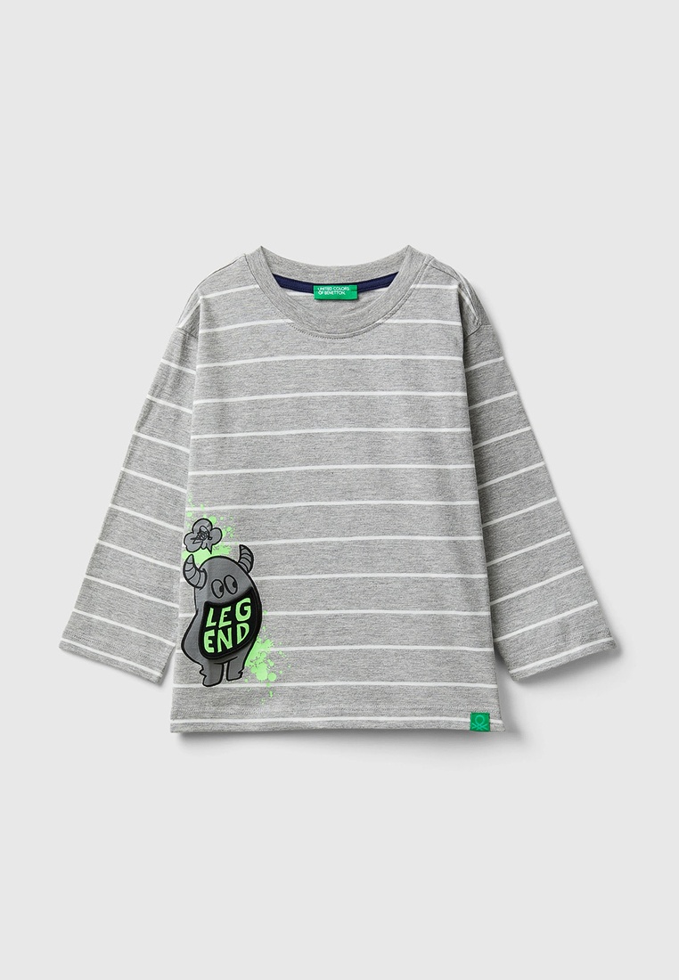 Лонгслив United Colors of Benetton, цвет: серый, RTLADQ994201 — купить ...