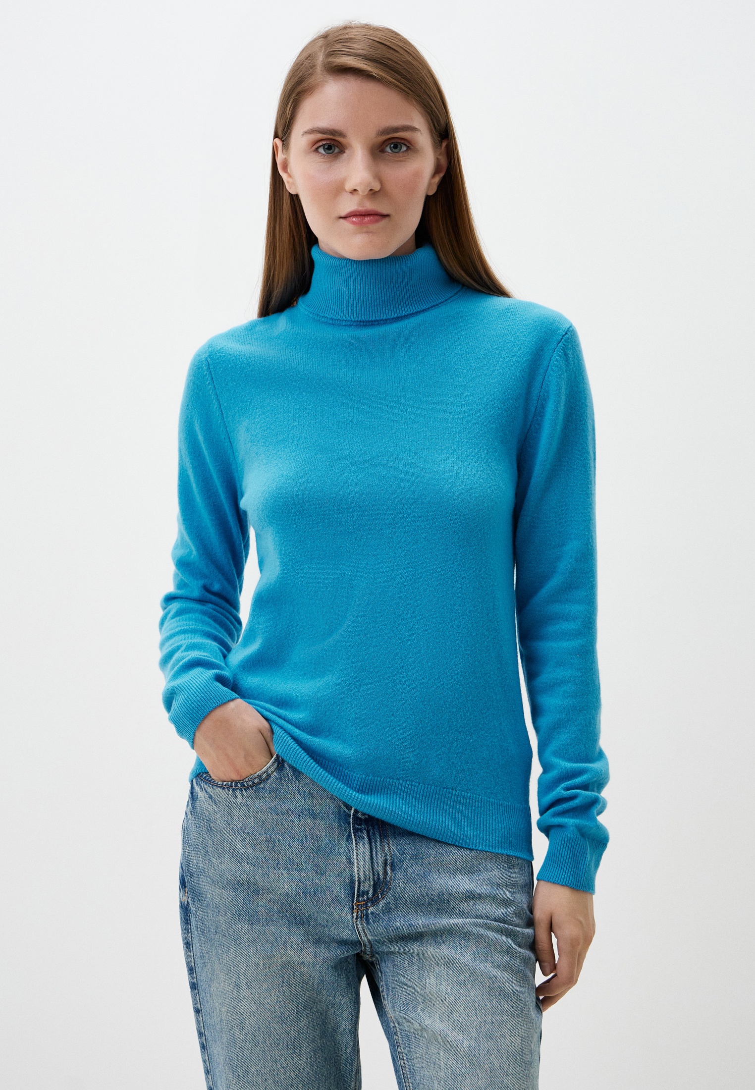 Водолазка United Colors of Benetton, цвет: голубой, RTLADR205601 ...