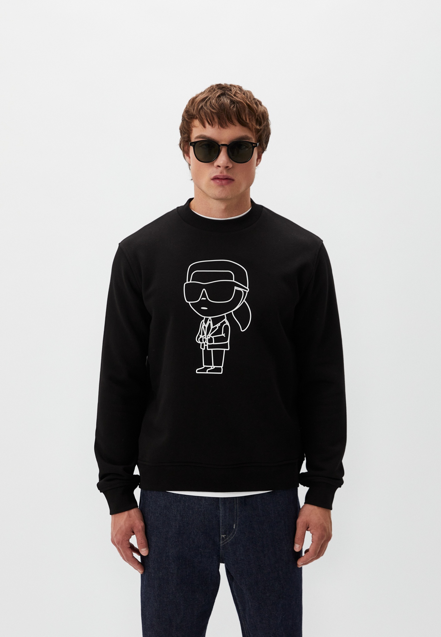Свитшот Karl Lagerfeld, цвет: черный, RTLADR243701 — купить в интернет ...