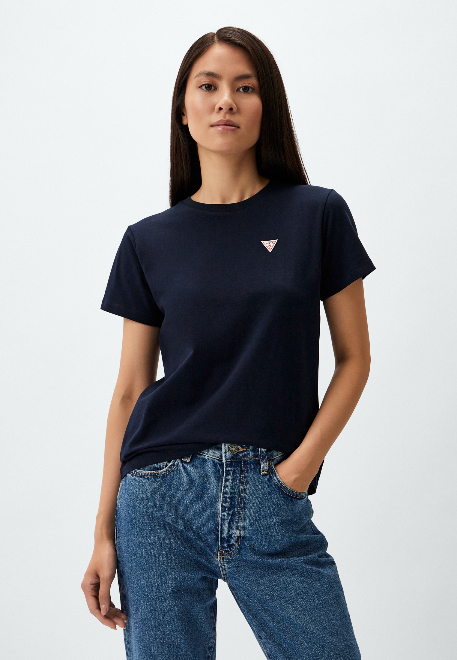 Футболка Guess Jeans, цвет: синий, RTLADR275401 — купить в интернет ...