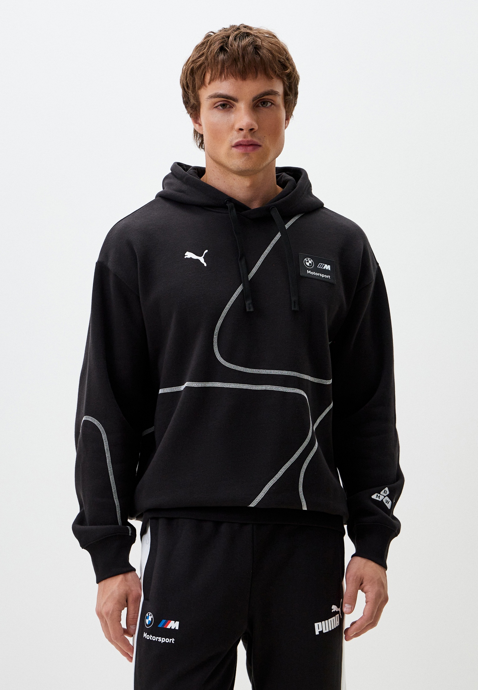 Худи PUMA BMW MMS STATEMENT, цвет: черный, RTLADR320801 — купить в ...