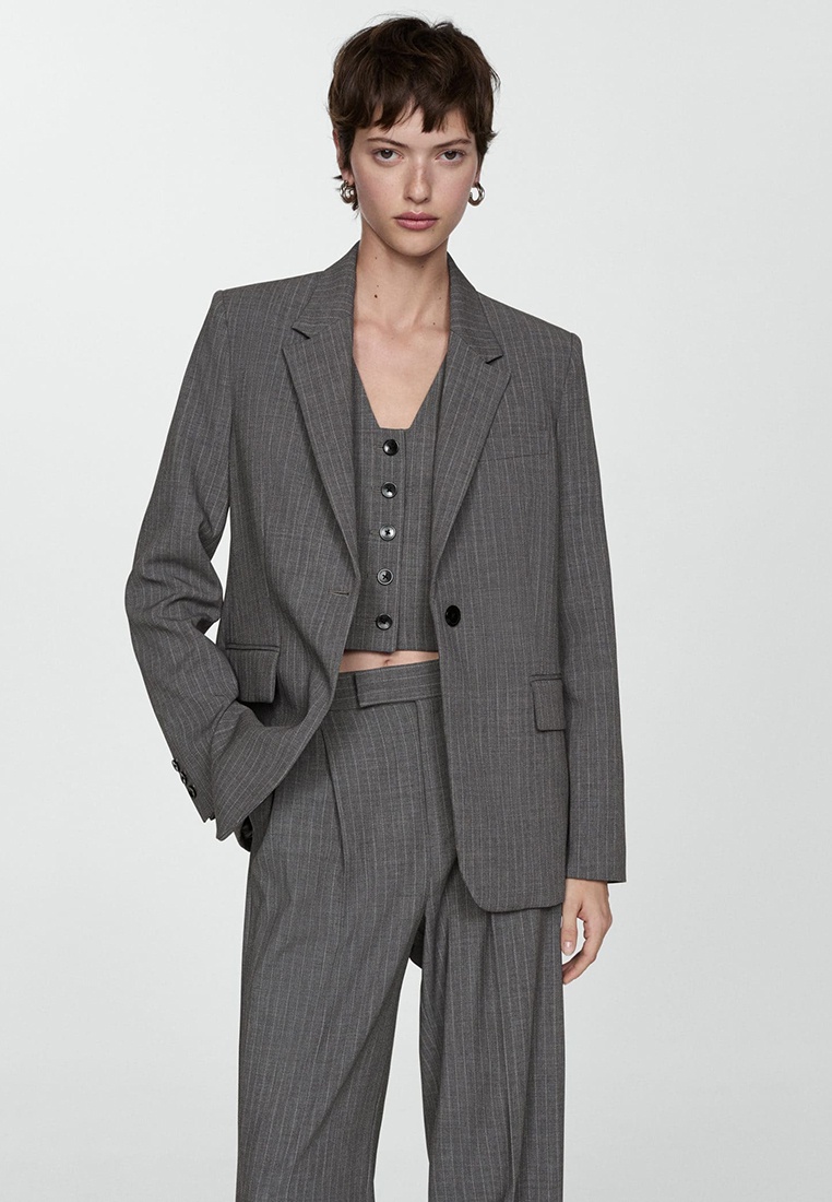 Жакет Mango BOWERY, цвет: серый, RTLADR353201 — купить в интернет ...