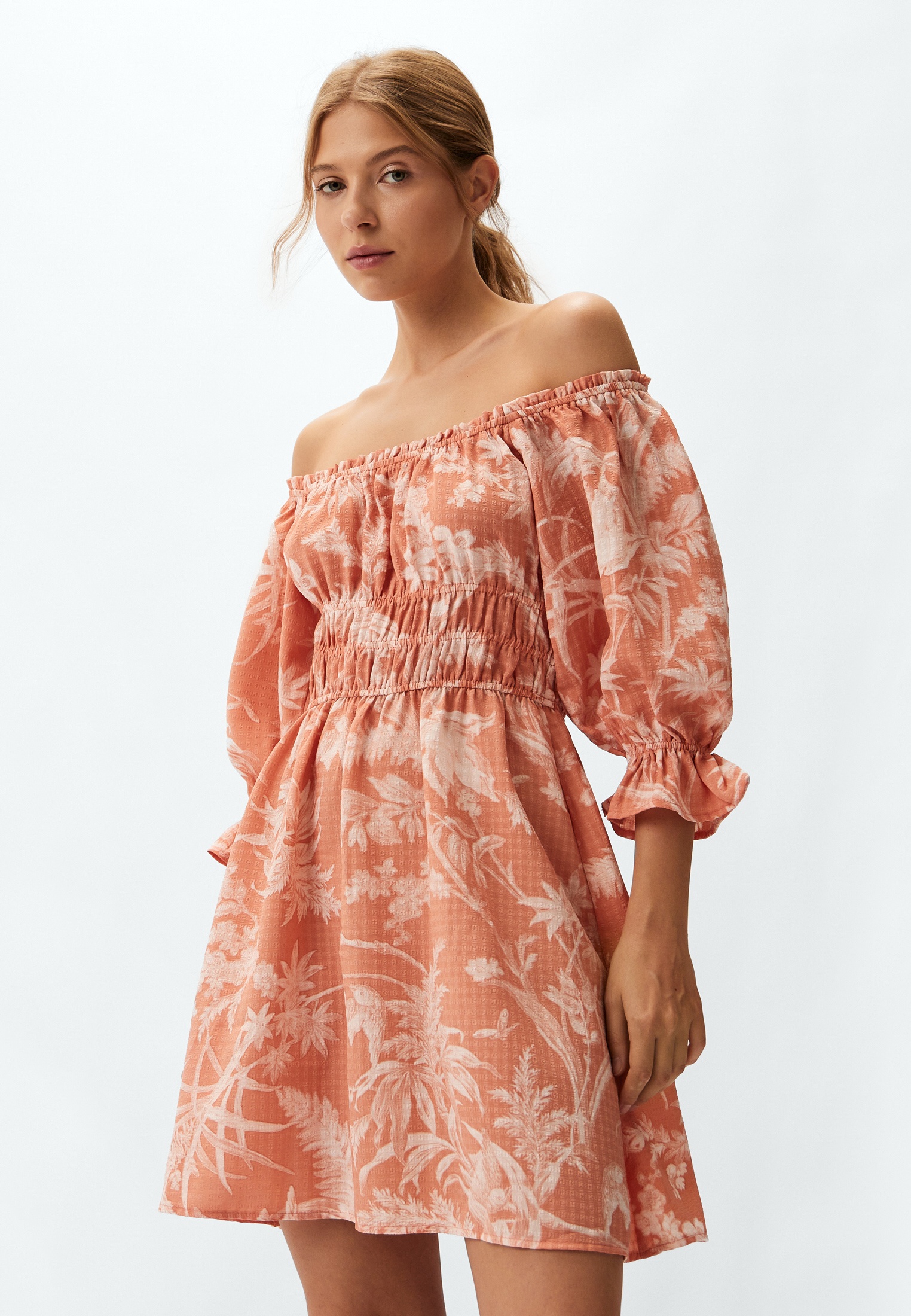 Платье H&M, цвет: коралловый, RTLADR468201 — купить в интернет-магазине ...