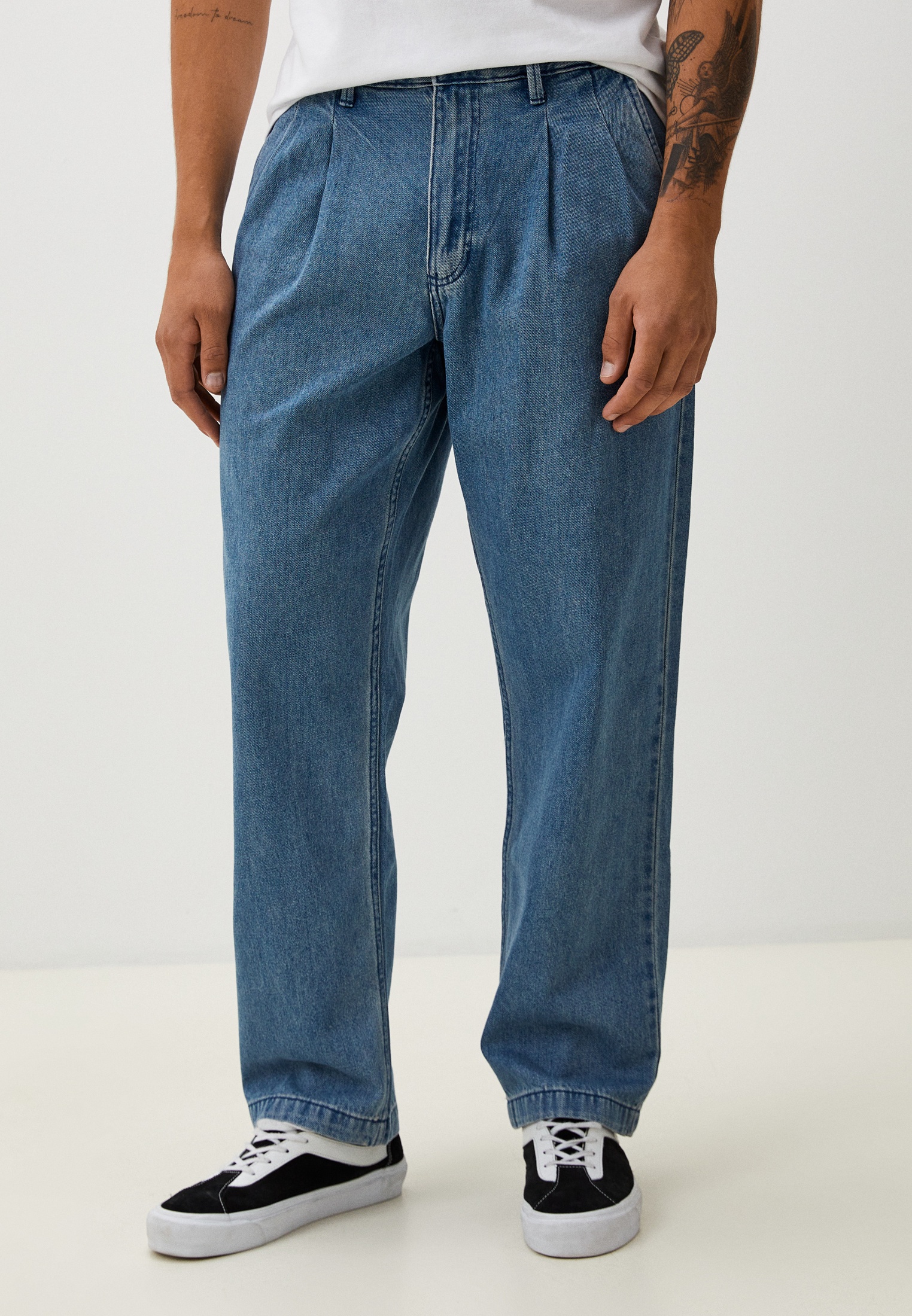 Джинсы Vans Authentic Chino Loose Tprd Pltd Dm Pant, цвет: голубой ...