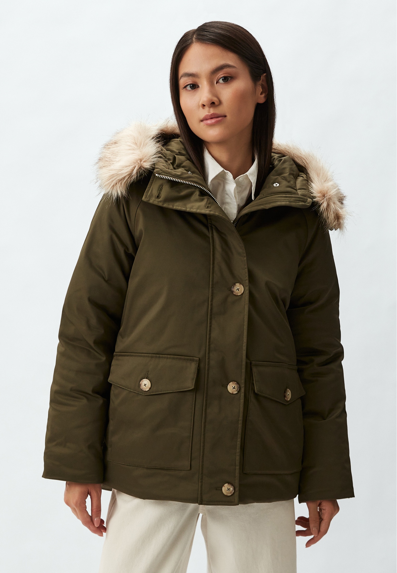 Парка Tommy Hilfiger, цвет: хаки, RTLADS017901 — купить в интернет ...