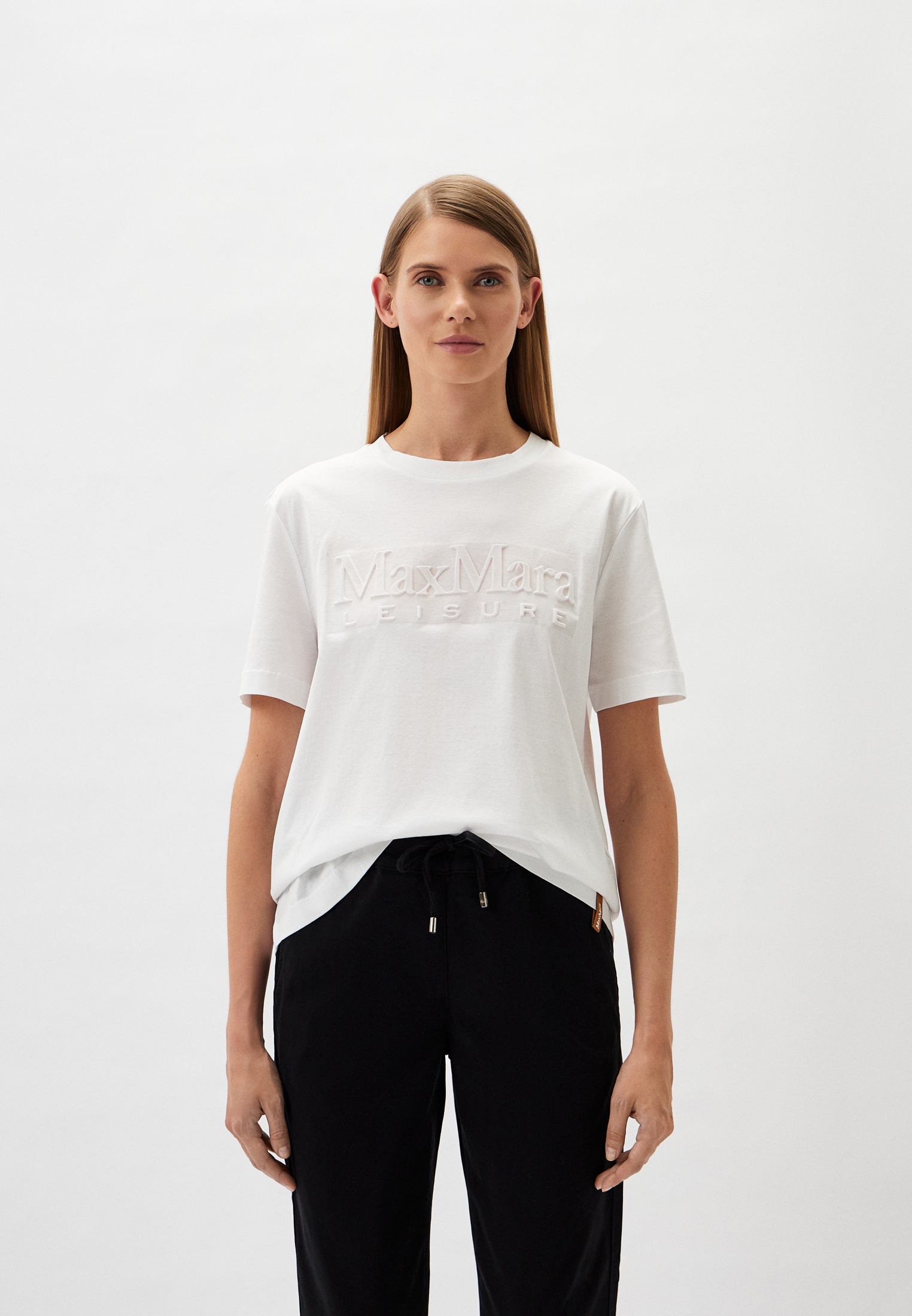 Футболка Max Mara Leisure, цвет: белый, RTLADS080201 — купить в ...