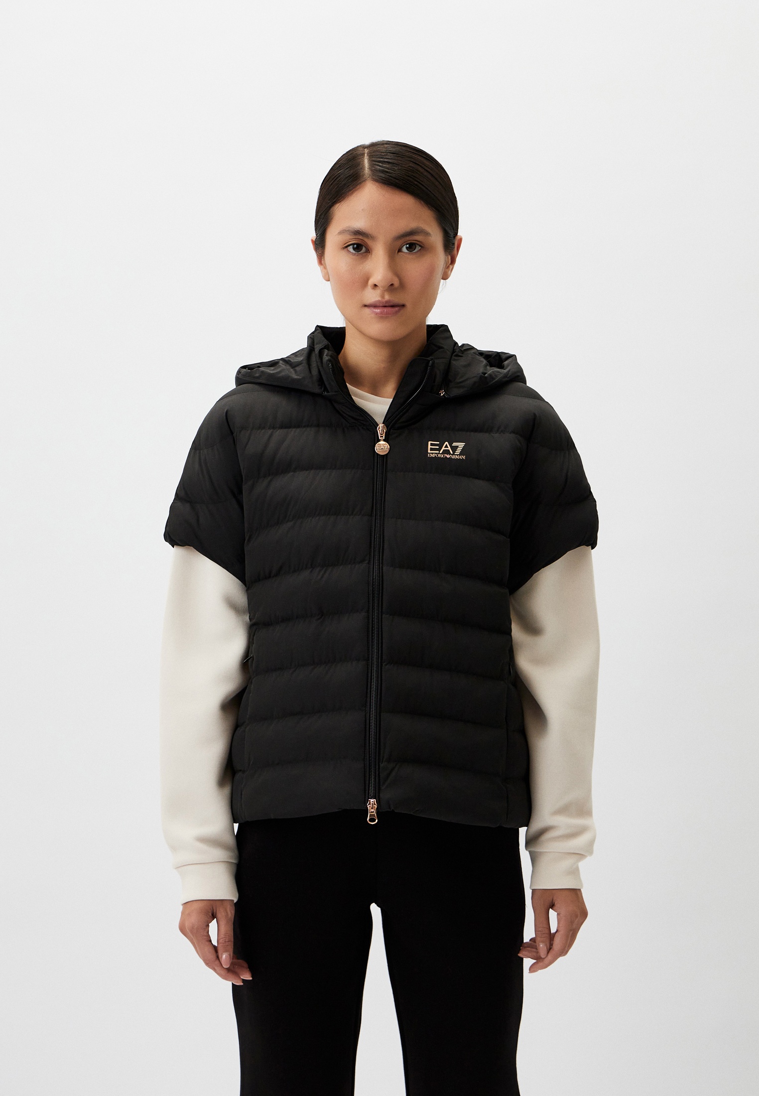 Жилет утепленный EA7 CORE LADY W, цвет: черный, RTLADS135001 — купить в ...