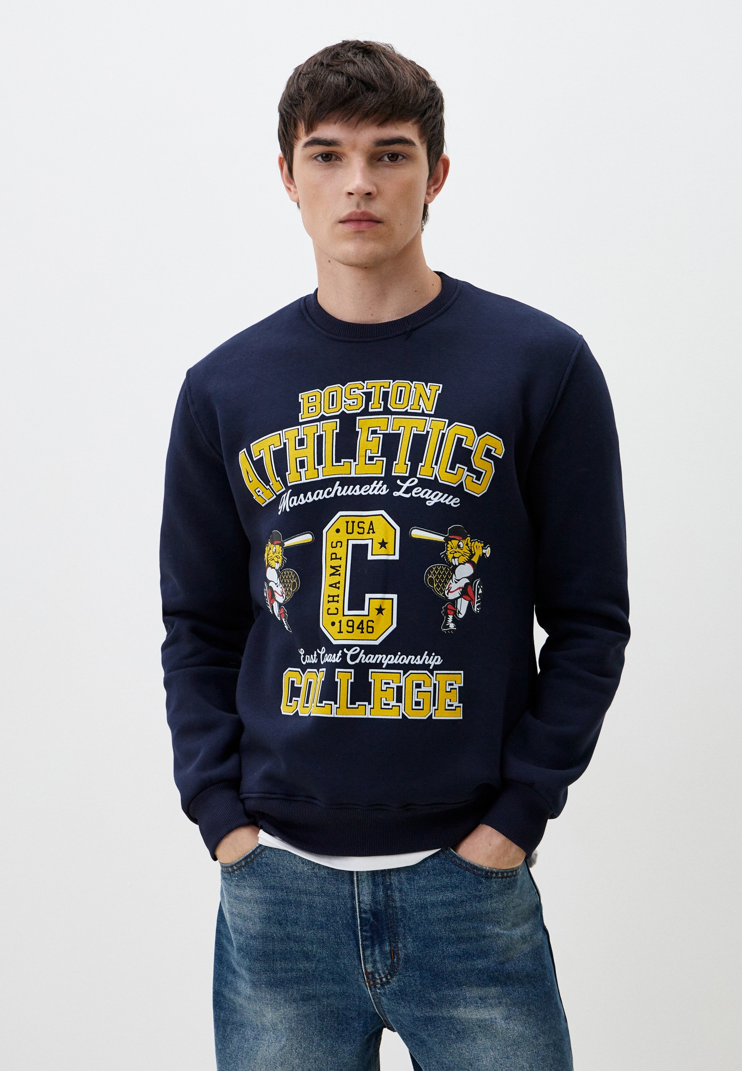 Свитшот Berna, цвет: синий, RTLADS280401 — купить в интернет-магазине ...