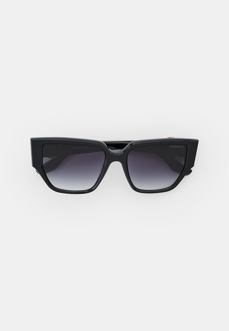 Очки солнцезащитные Trussardi TSW9023 A02, цвет: черный, RTLADS550901 ...