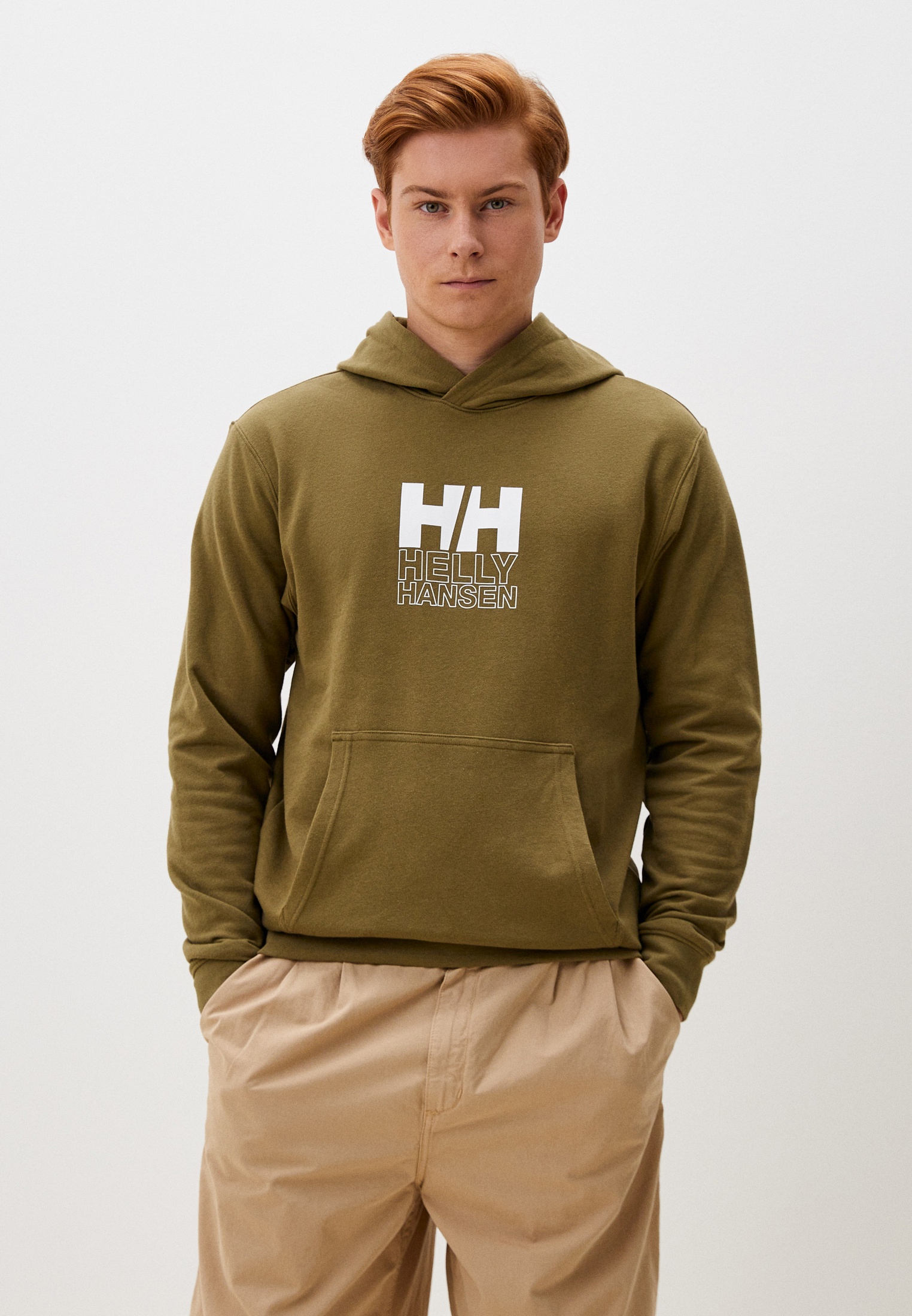 Худи Helly Hansen CORE GRAPHIC SWEAT HOODIE, цвет: хаки, RTLADS799001 ...