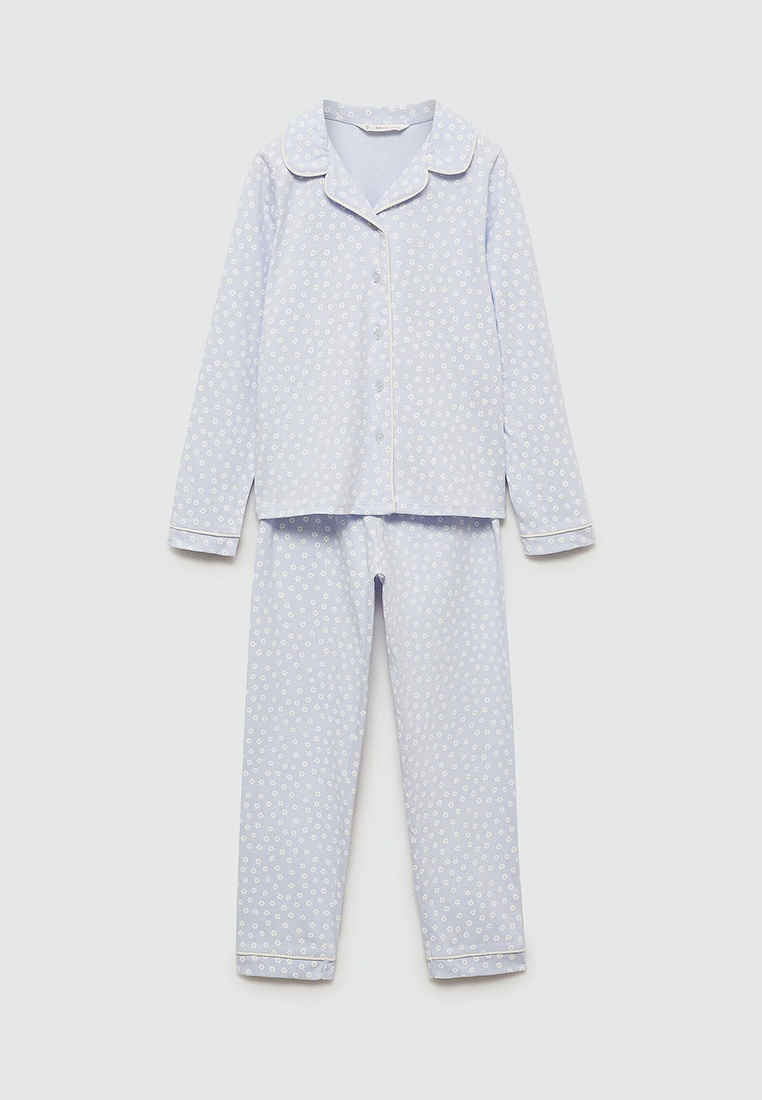 Пижама Mango Kids FLORES, цвет: голубой, RTLADT551701 — купить в ...