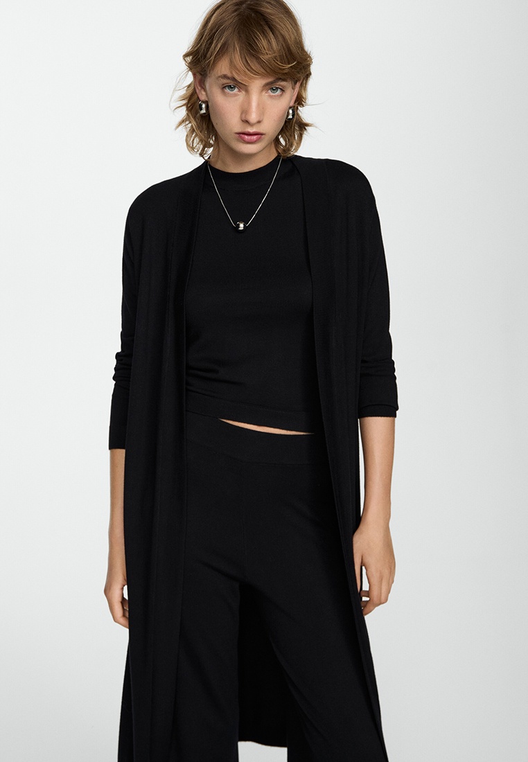 Кардиган Mango ALMIBAR, цвет: черный, RTLADT551801 — купить в интернет ...