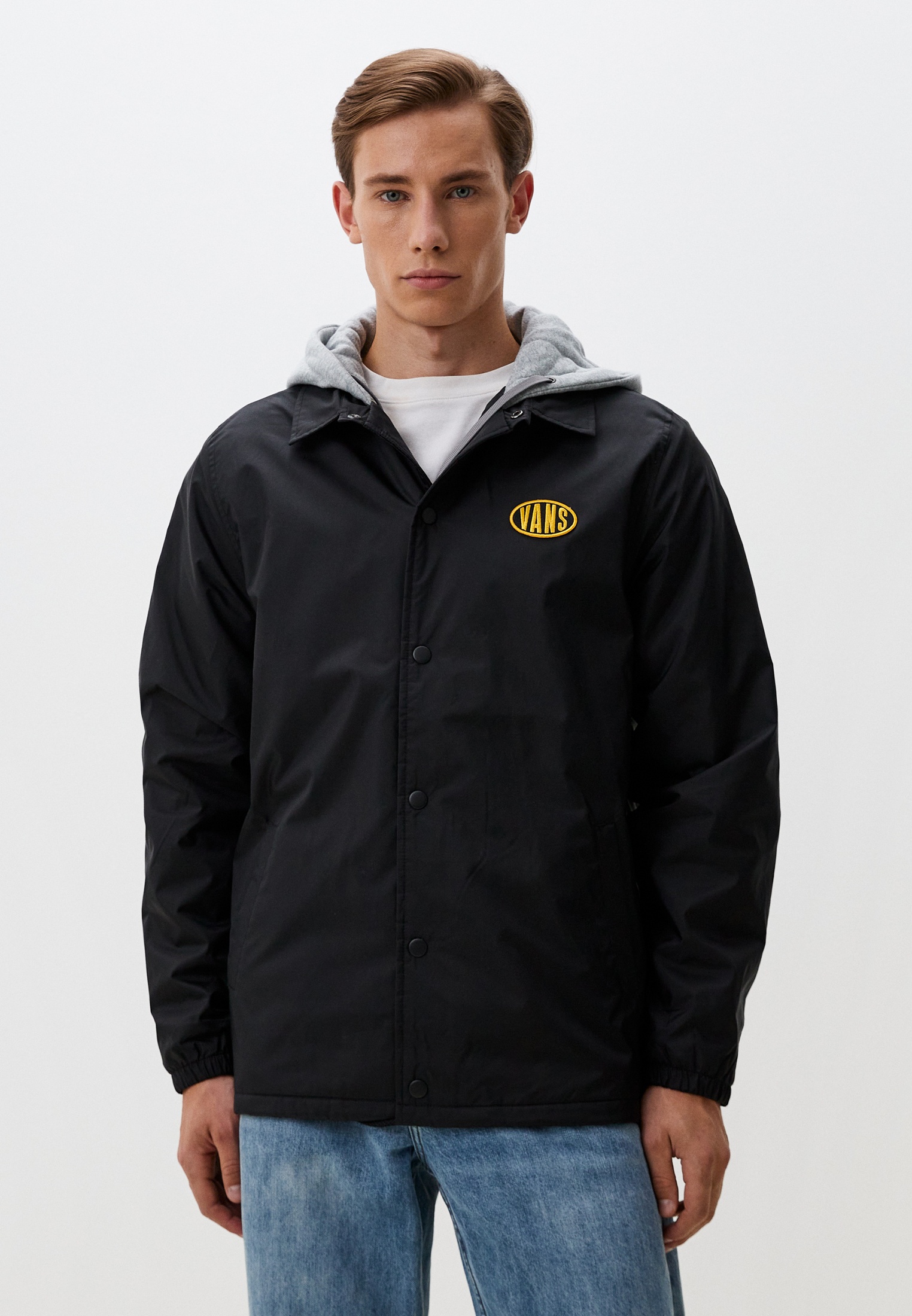 Куртка утепленная Vans Riley II Coach Jacket, цвет: черный ...