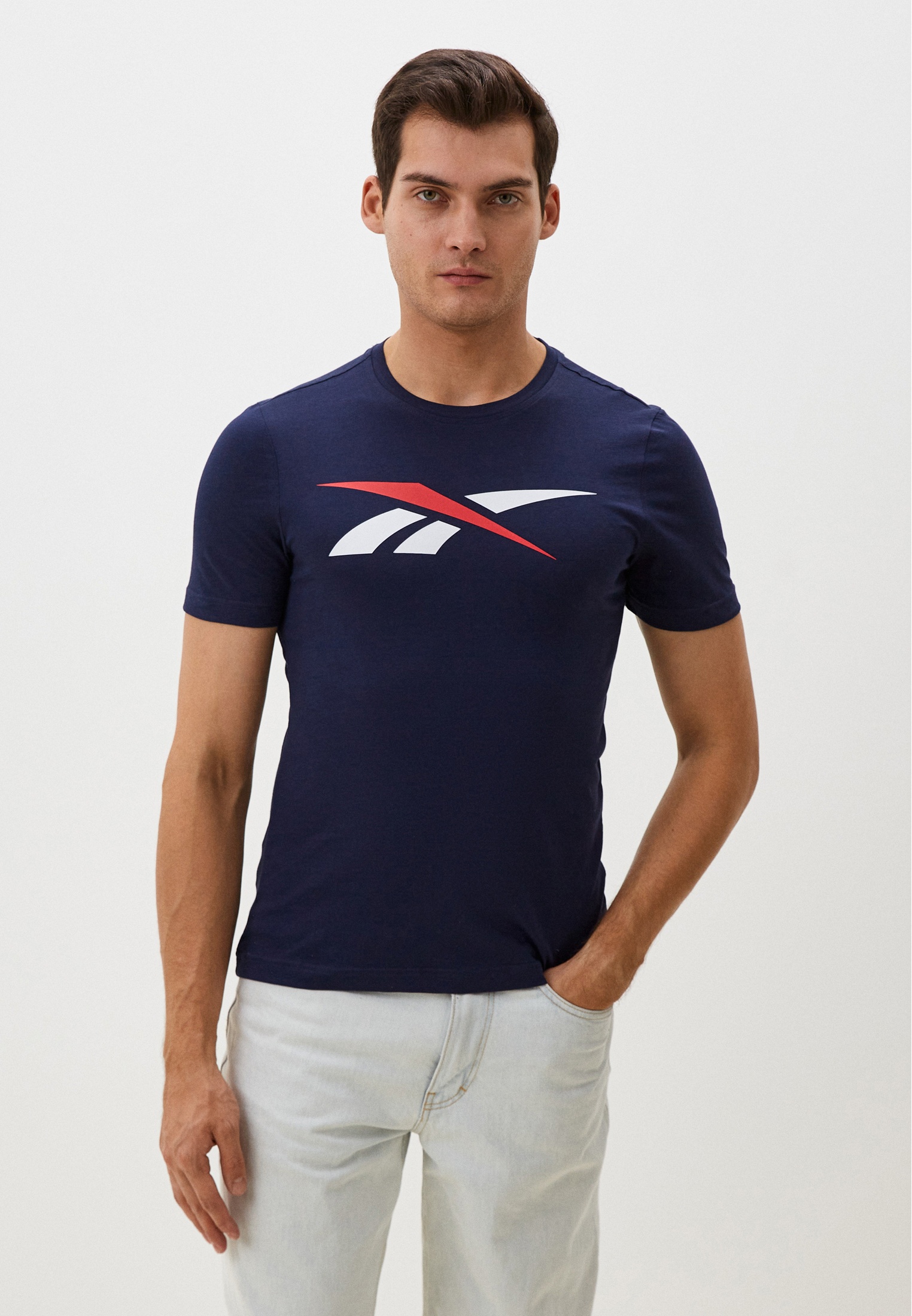 Футболка Reebok GS VECTOR TEE, цвет: синий, RTLADT777601 — купить в ...