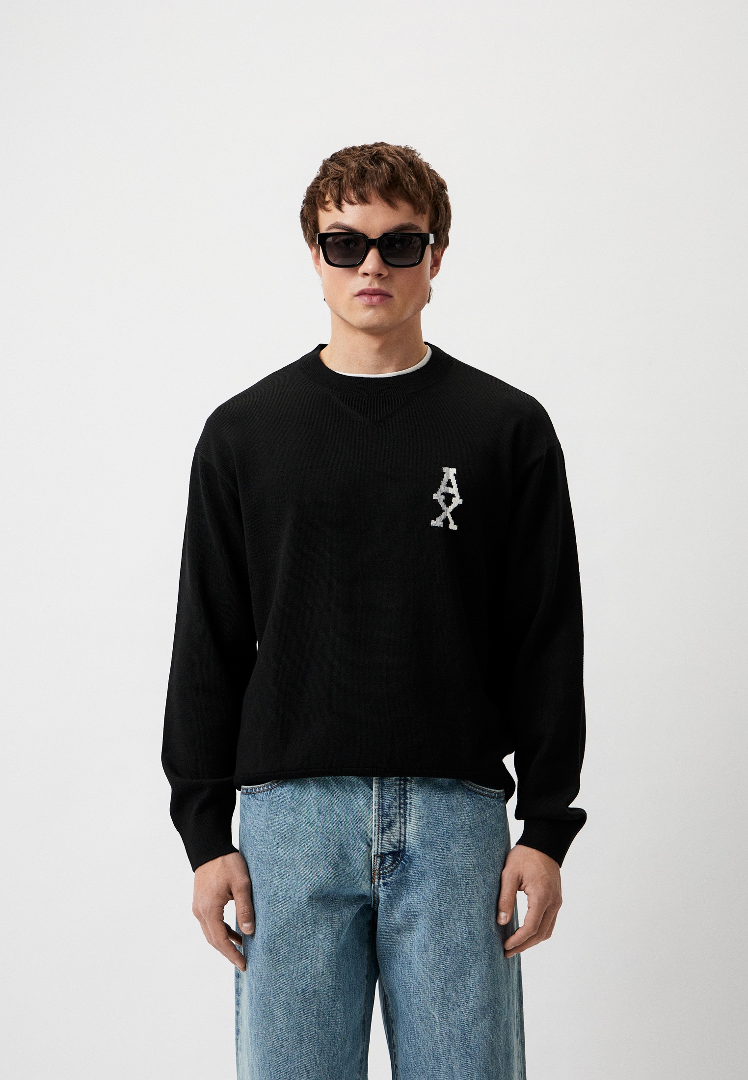 Джемпер Armani Exchange, цвет: черный, RTLADT900101 — купить в интернет ...