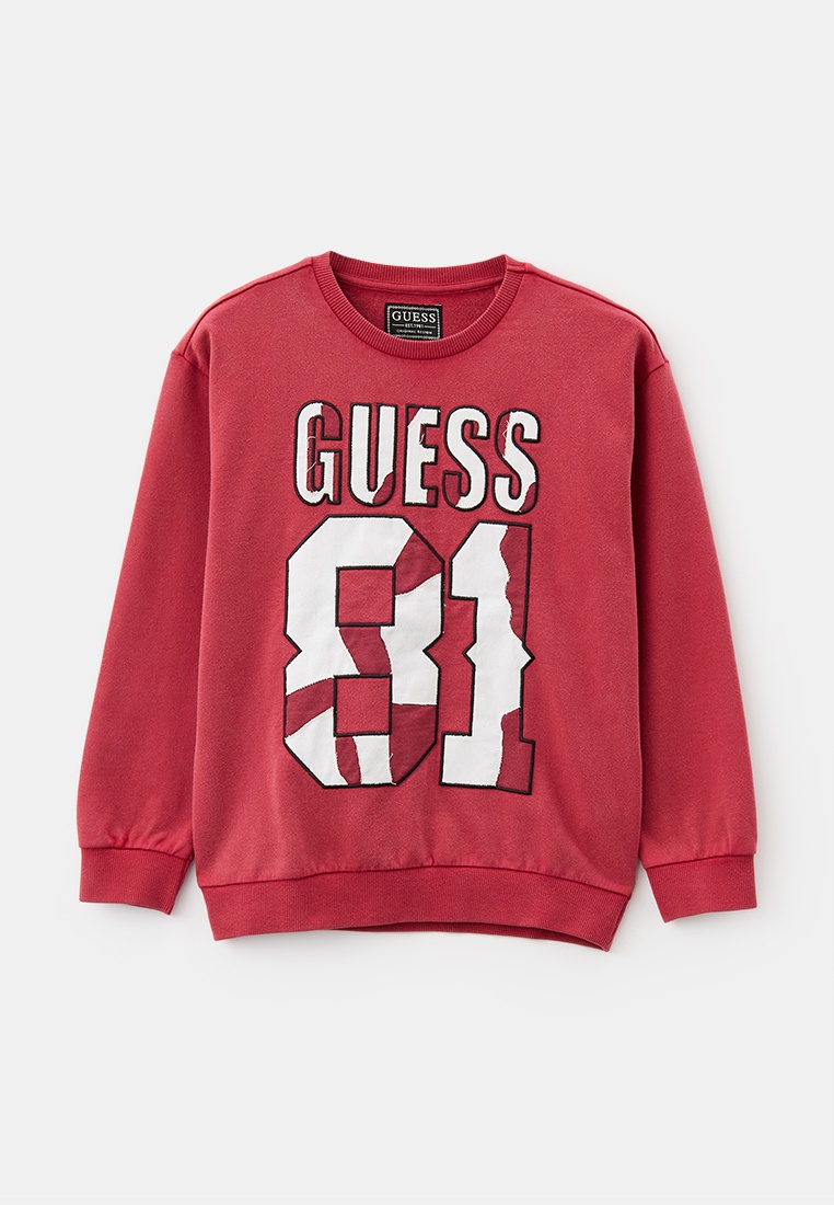 Свитшот Guess, цвет: розовый, RTLADU026301 — купить в интернет-магазине ...