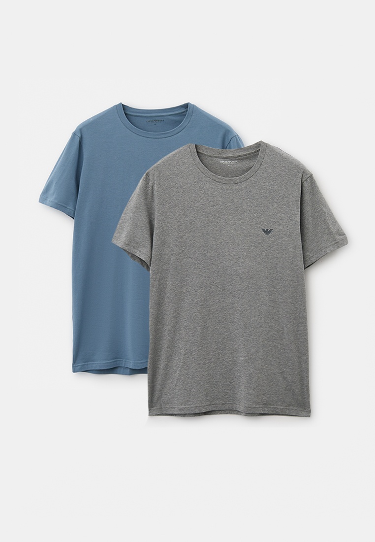 Футболки домашние 2 шт. Emporio Armani, цвет: серый, RTLADU091801 ...