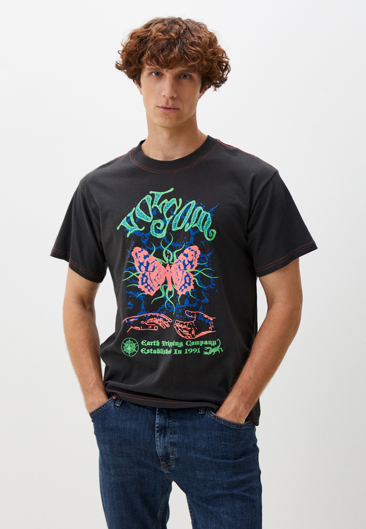 Футболка Volcom Diabolical Inheritance Sst, цвет: серый, RTLADV779901 ...