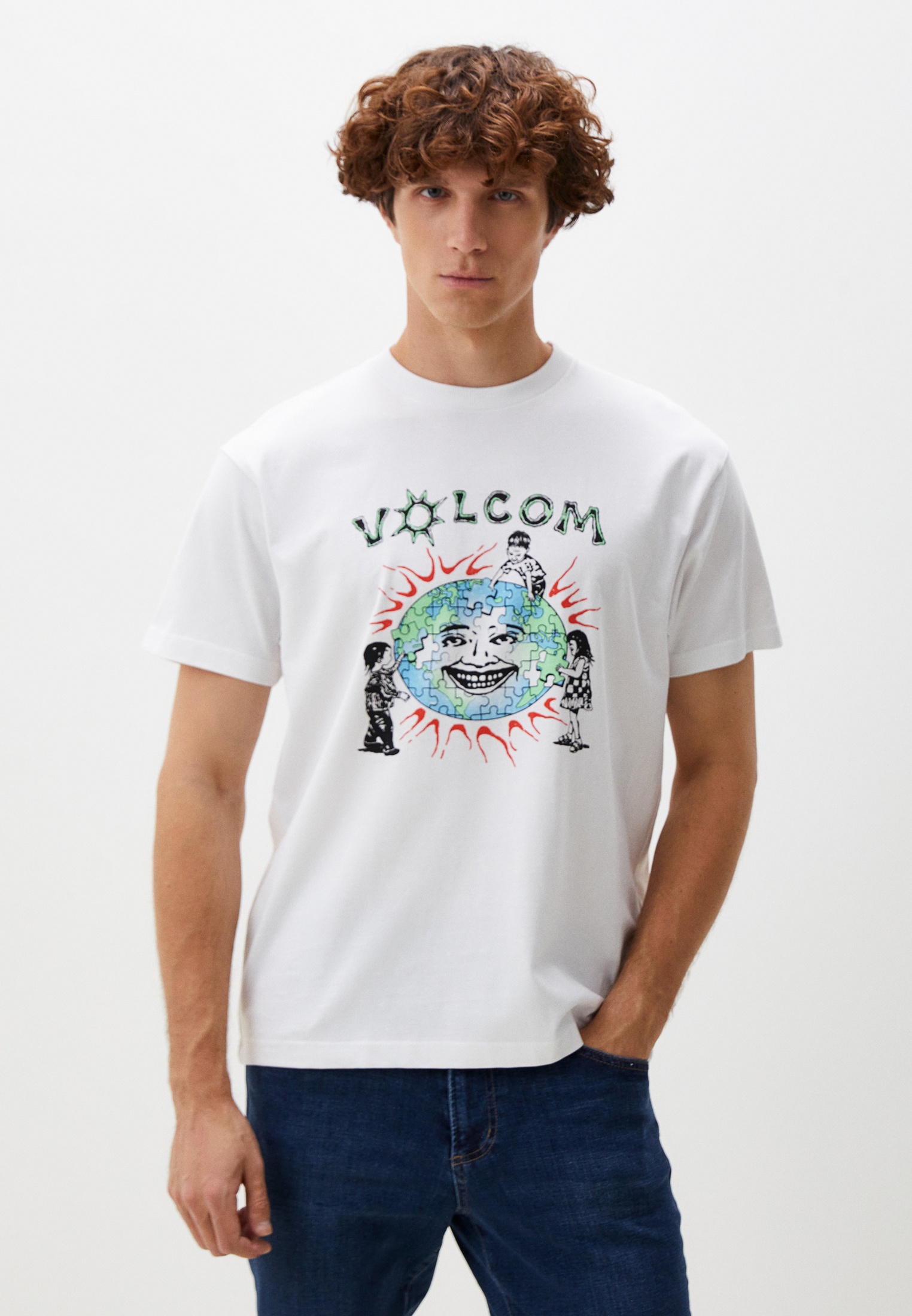Футболка Volcom Fa Keutchi 2 Sst, цвет: белый, RTLADV781101 — купить в ...