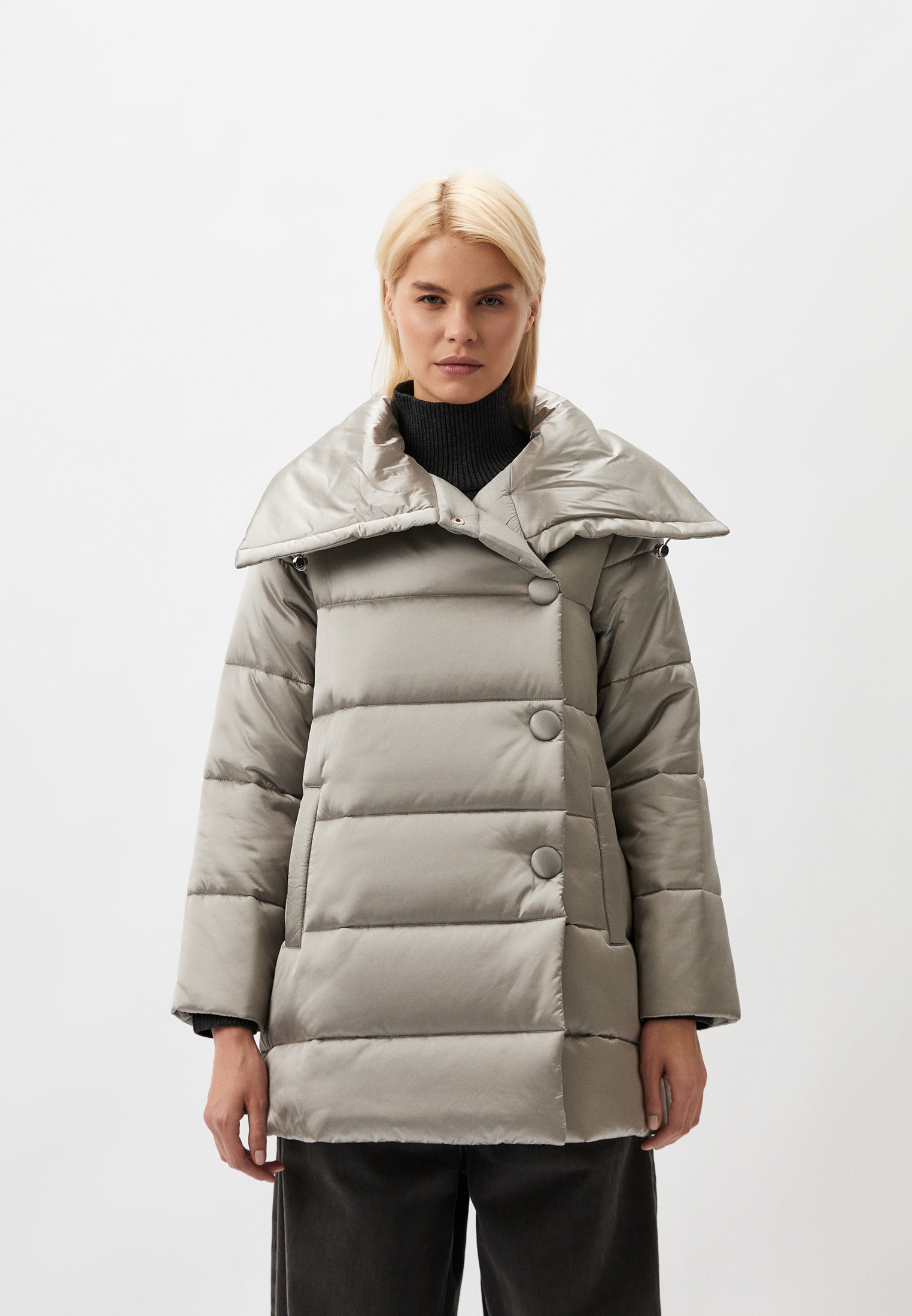 Пуховик Liu Jo, цвет: серый, RTLADV994201 — купить в интернет-магазине ...