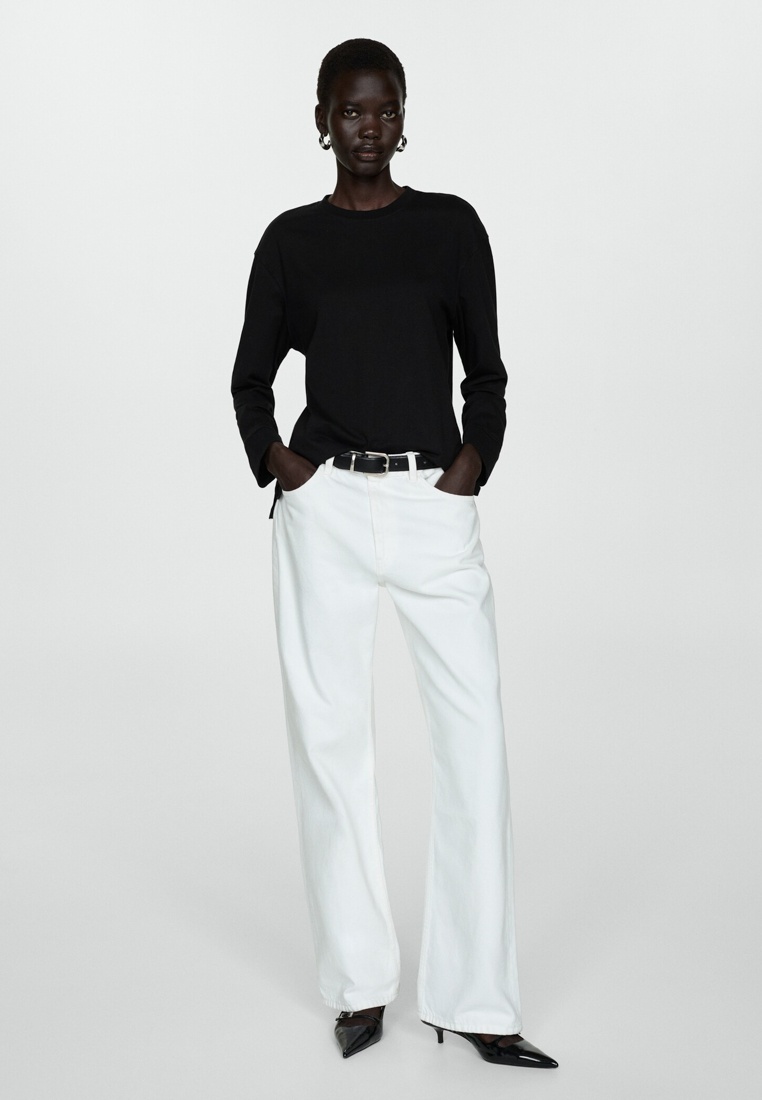 Лонгслив Mango GUS, цвет: черный, RTLADW203701 — купить в интернет-магазине Lamoda