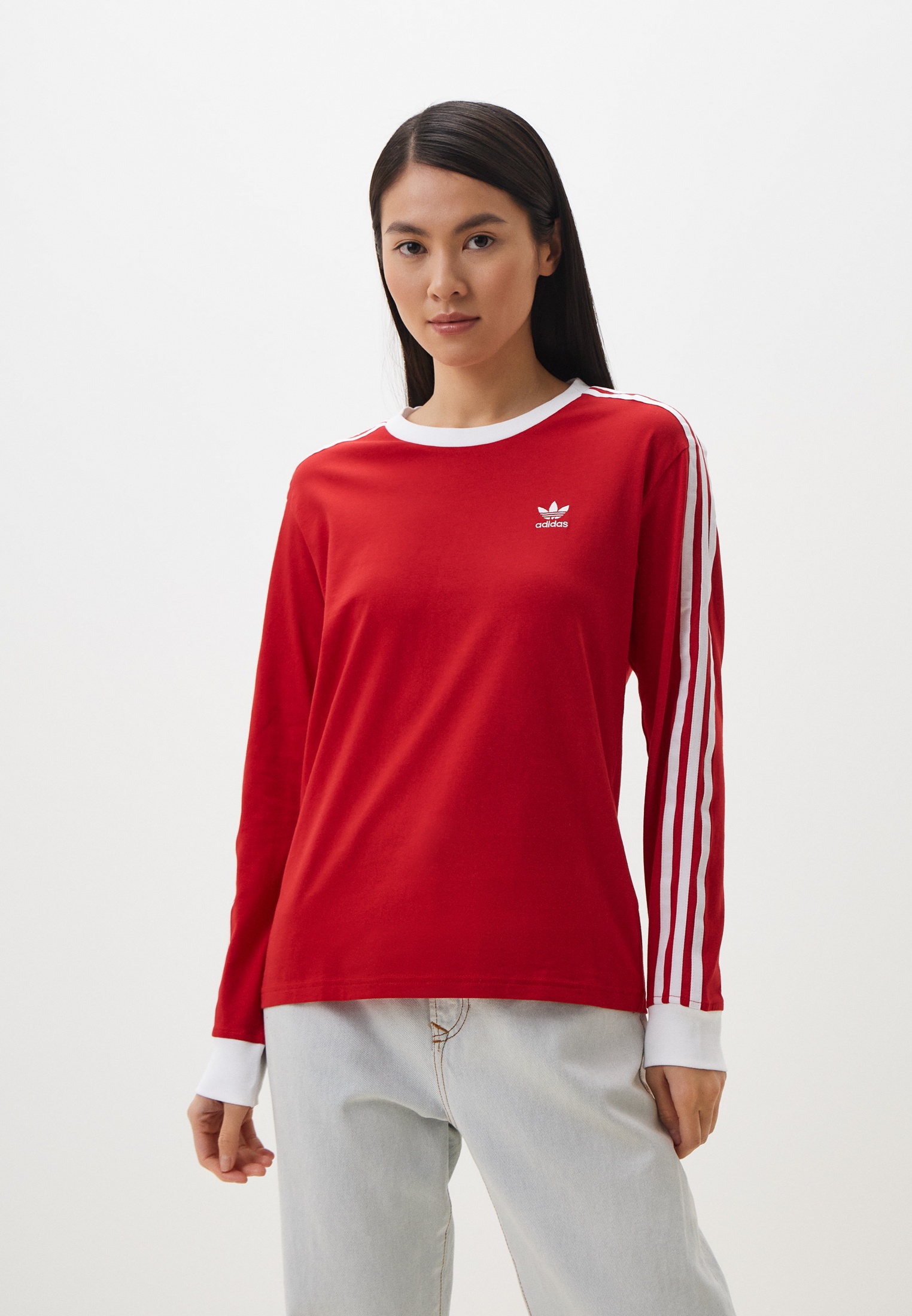 Лонгслив adidas Originals 3S REGULAR LS, цвет: красный, RTLADW677301 ...