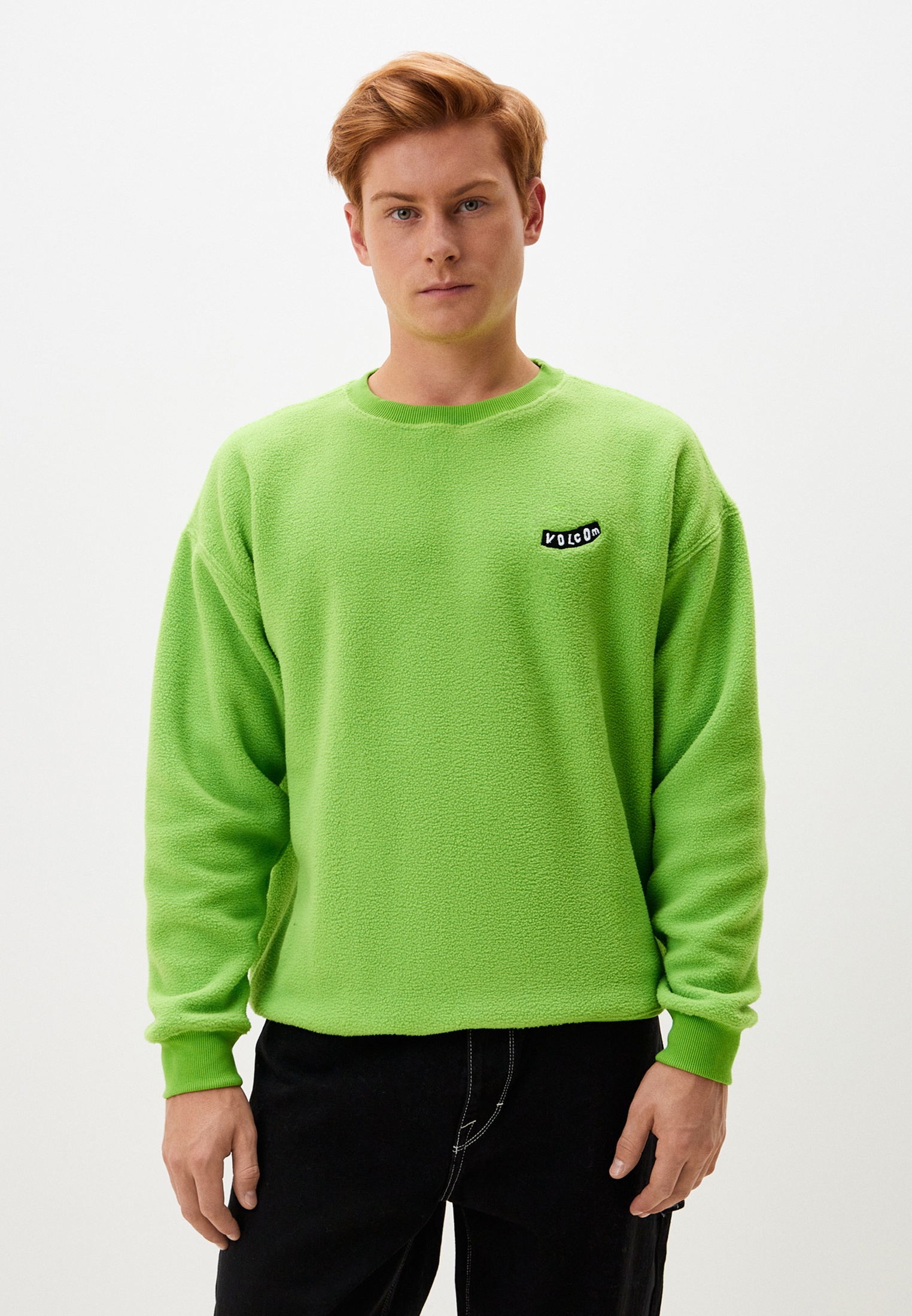 Свитшот Volcom Too Kool Lse Crew, цвет: зеленый, RTLADX044601 — купить ...