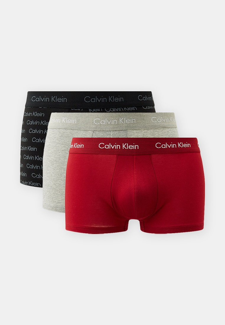 Трусы 3 шт. Calvin Klein Underwear LOW RISE TRUNK, цвет: красный ...