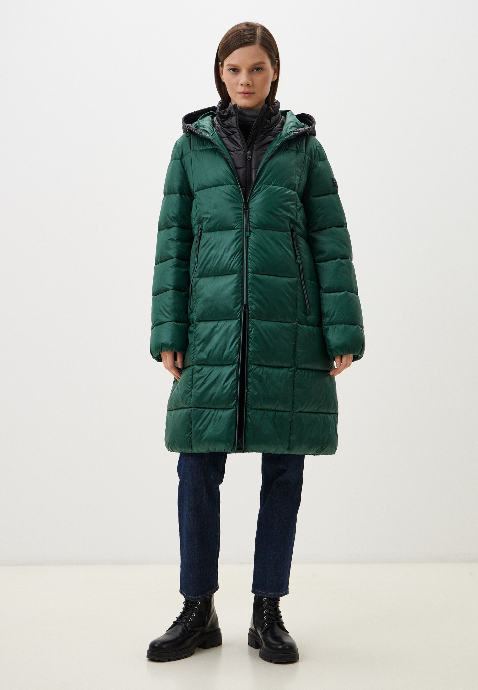 Пуховик Betty Barclay, цвет: зеленый, RTLADX344401 — купить в интернет ...