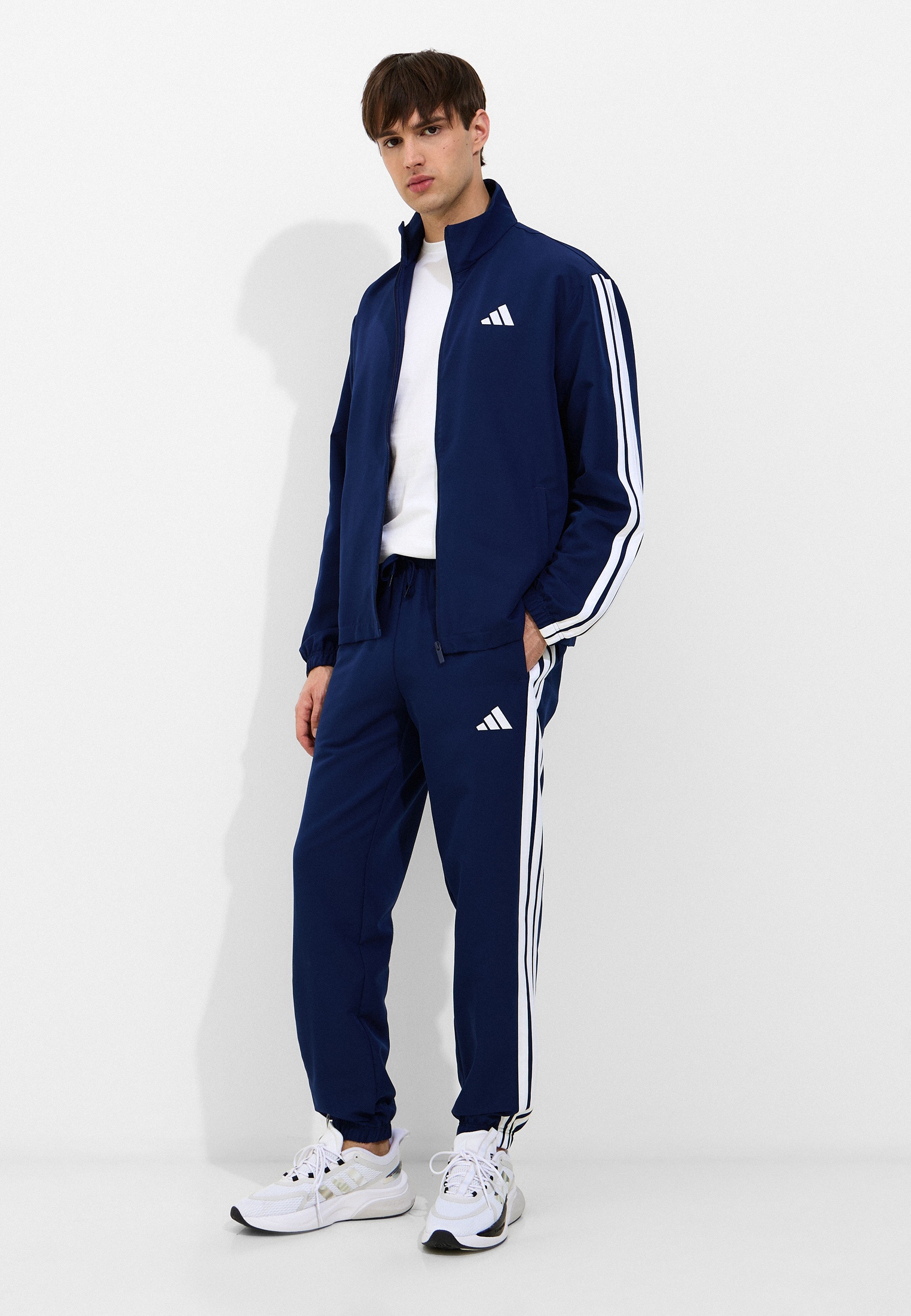 Костюм спортивный adidas M 3S WV TT TS, цвет: синий, RTLADX639801 ...