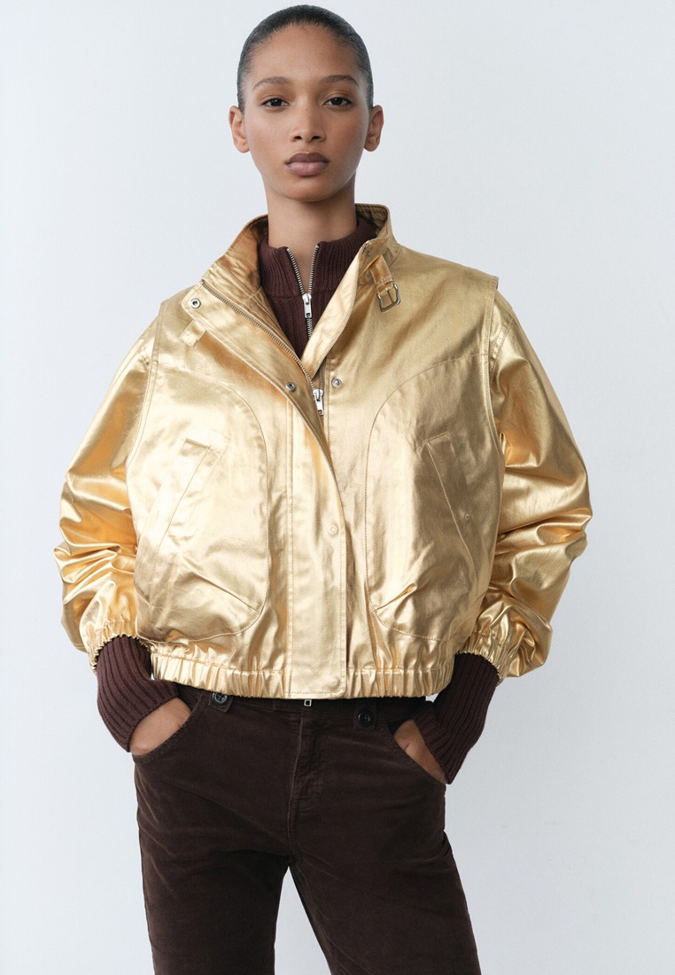 Ветровка Mango PABLO, цвет: золотой, RTLADY188301 — купить в интернет ...