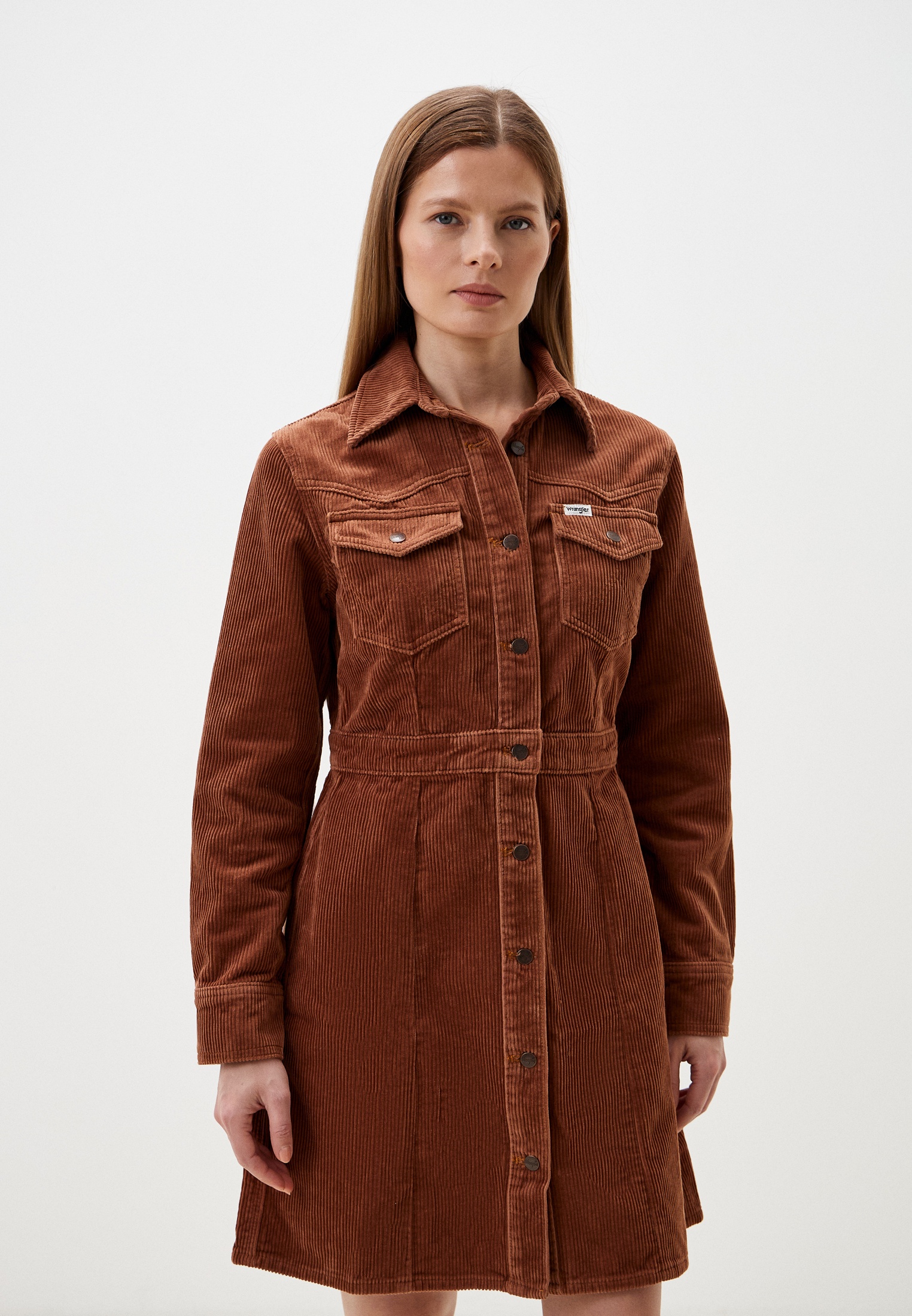 Платье Wrangler, цвет: коричневый, RTLADY549601 — купить в интернет ...