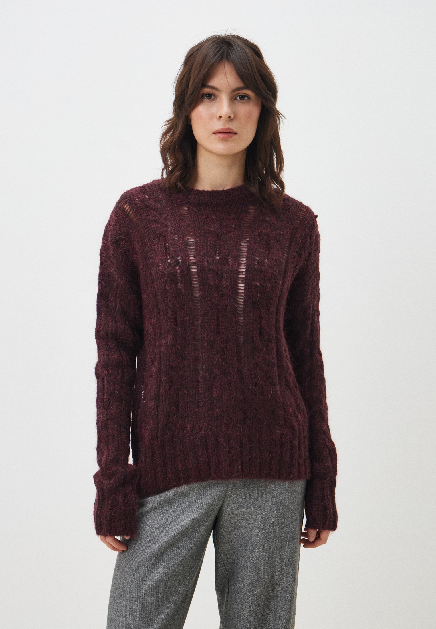 Джемпер Sisley, цвет: бордовый, RTLADY706001 — купить в интернет ...