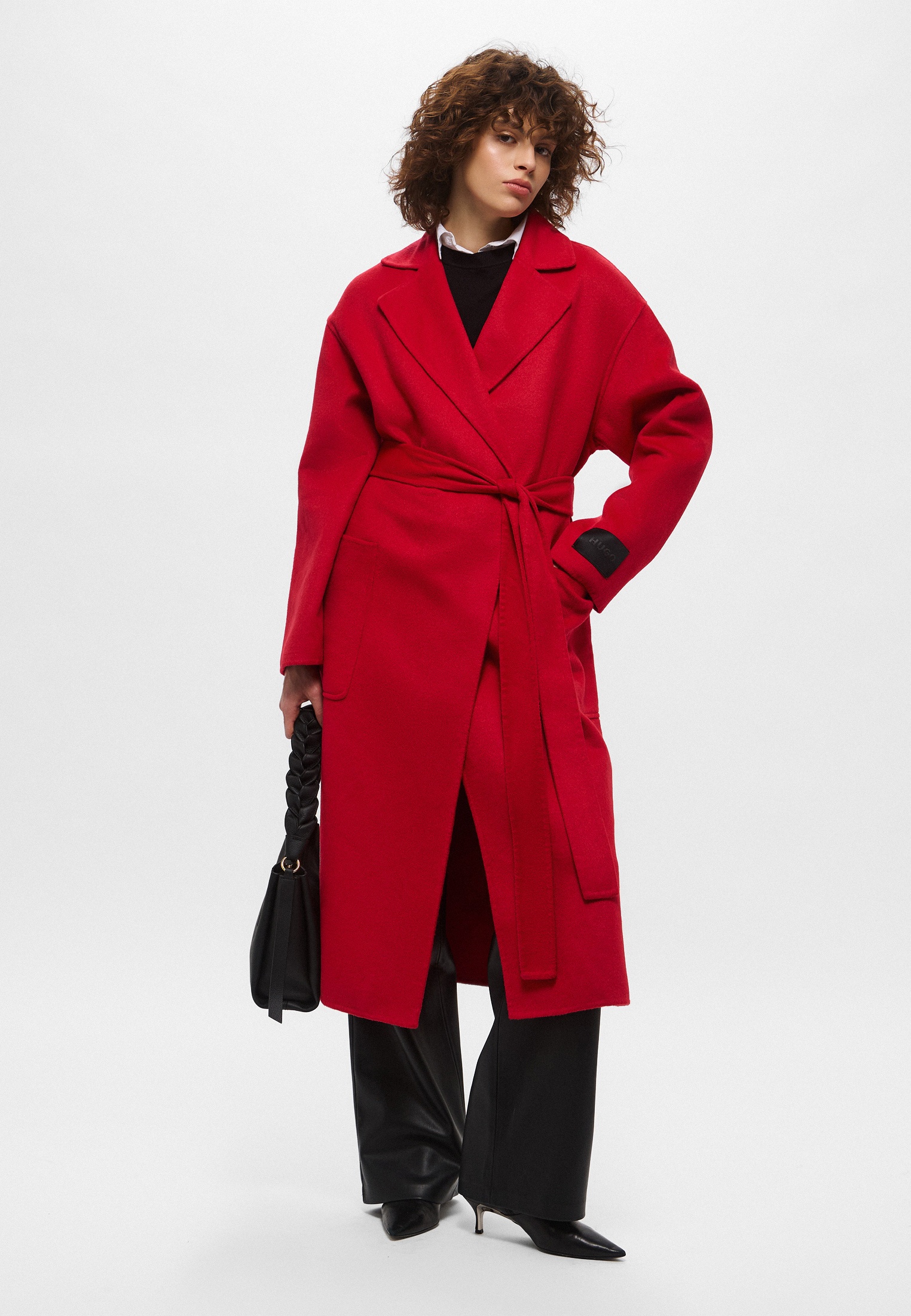 Пальто Hugo Maclara-1, цвет: красный, RTLADY812701 — купить в интернет ...
