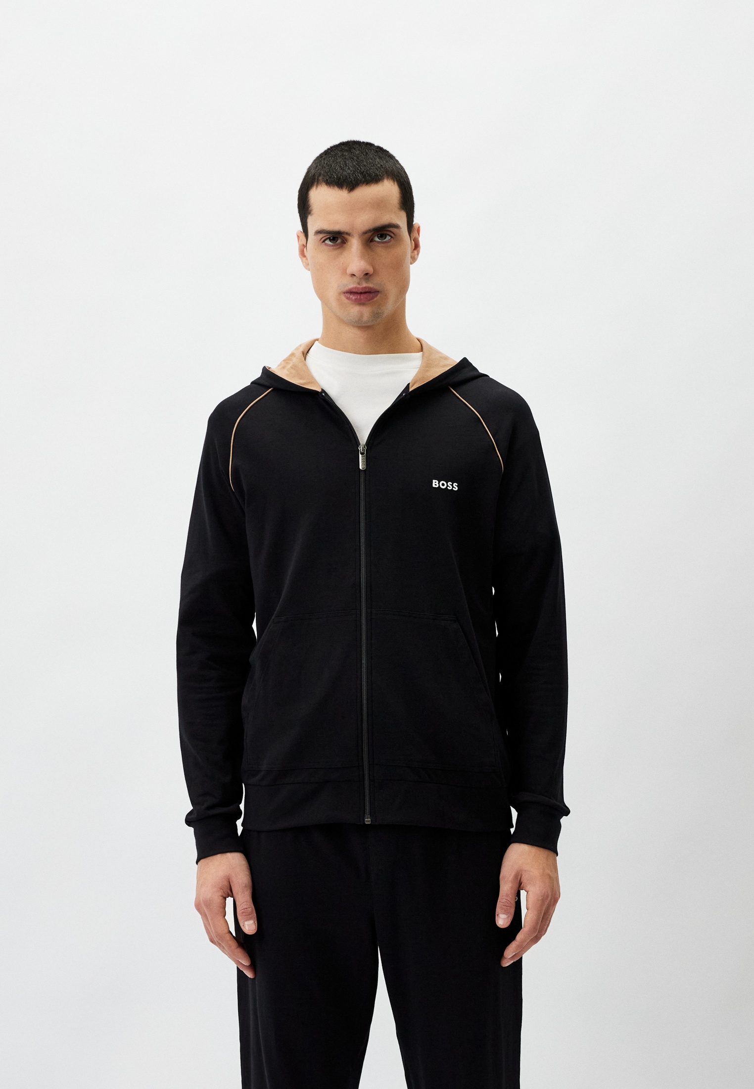 Толстовка домашняя Boss Mix&Match Jacket H, цвет: черный, RTLADY872001 ...