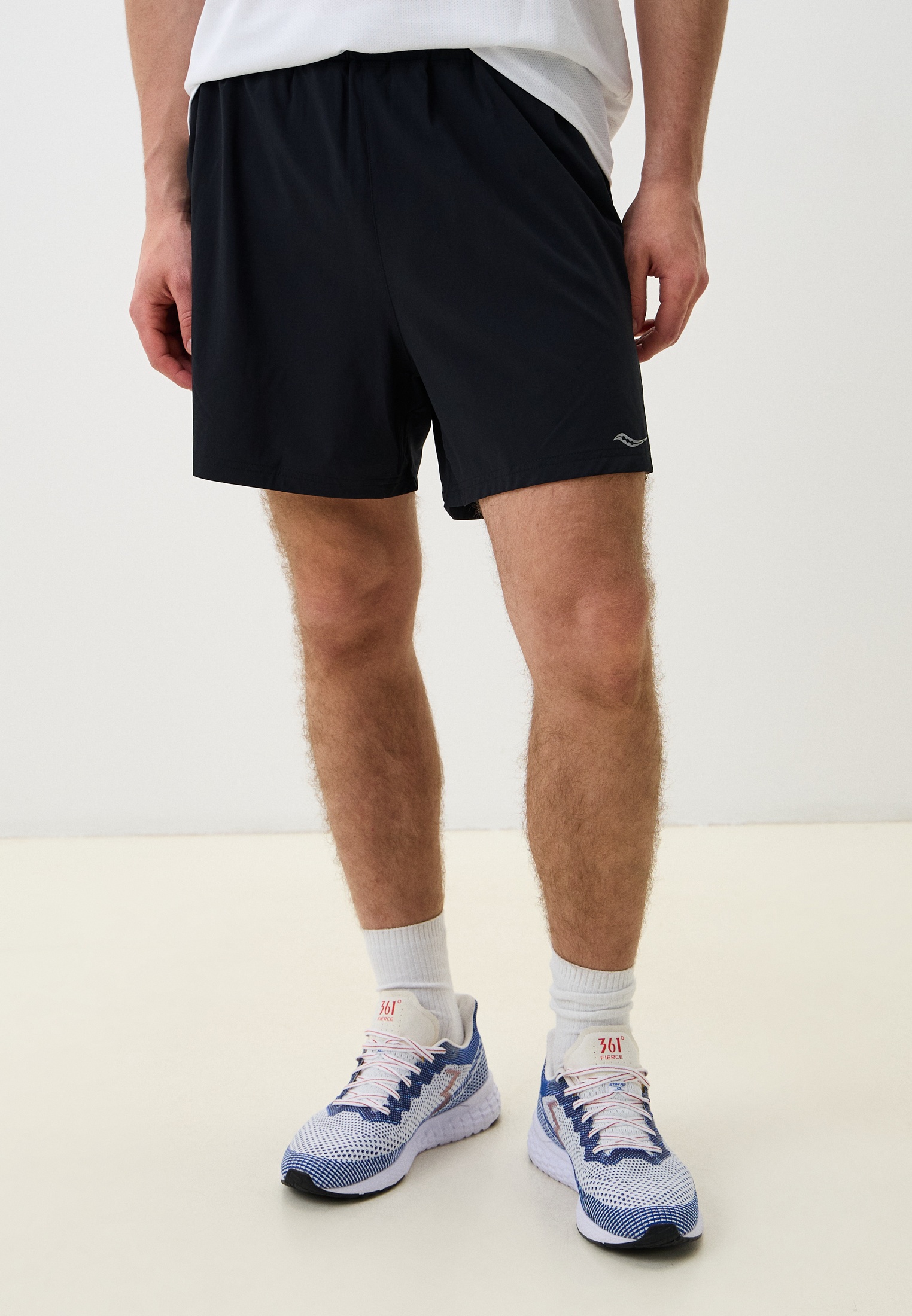 Шорты спортивные Saucony "OUTPACE 5"" SHORT", цвет: черный ...