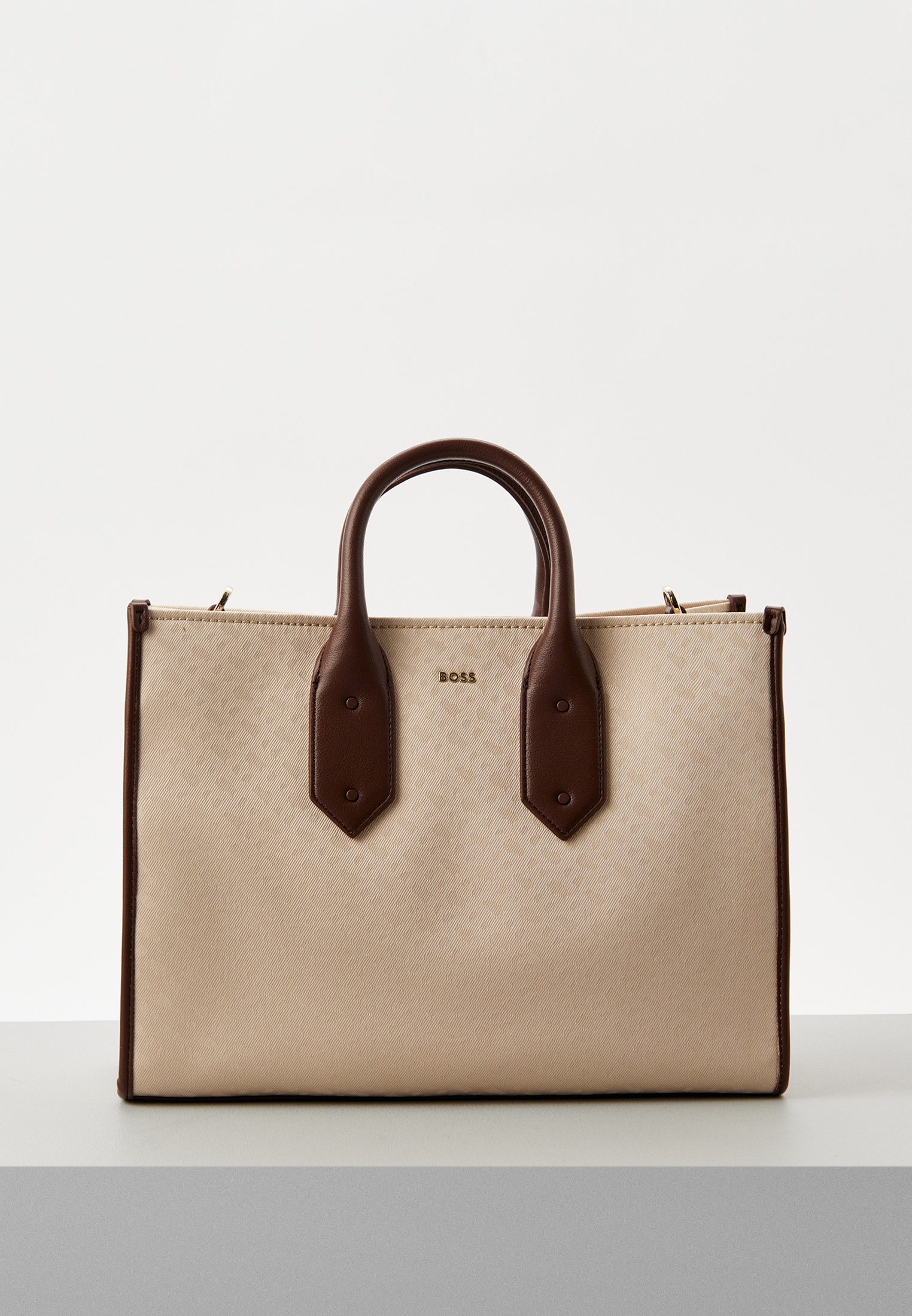 Сумка Boss Sandy MED Tote M, цвет: бежевый, RTLADZ316901 — купить в ...