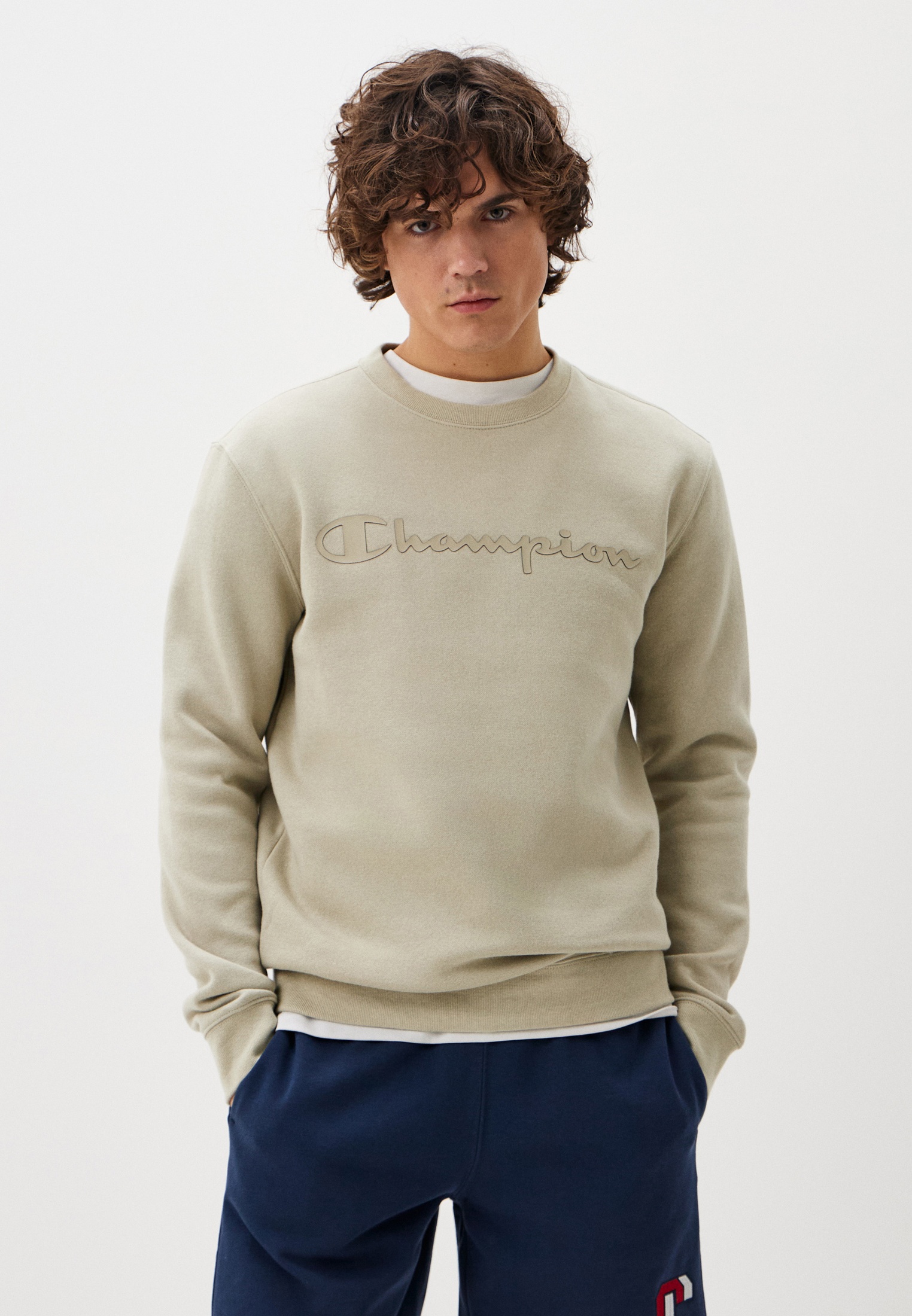 Свитшот Champion, цвет: зеленый, RTLADZ406401 — купить в интернет ...